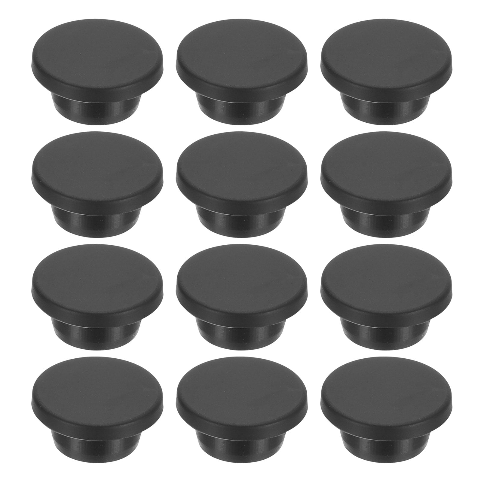 Uxcell 20mm Diameter Rubber Hole Plugs, 12 Pcs Silicone Rubber Round ...