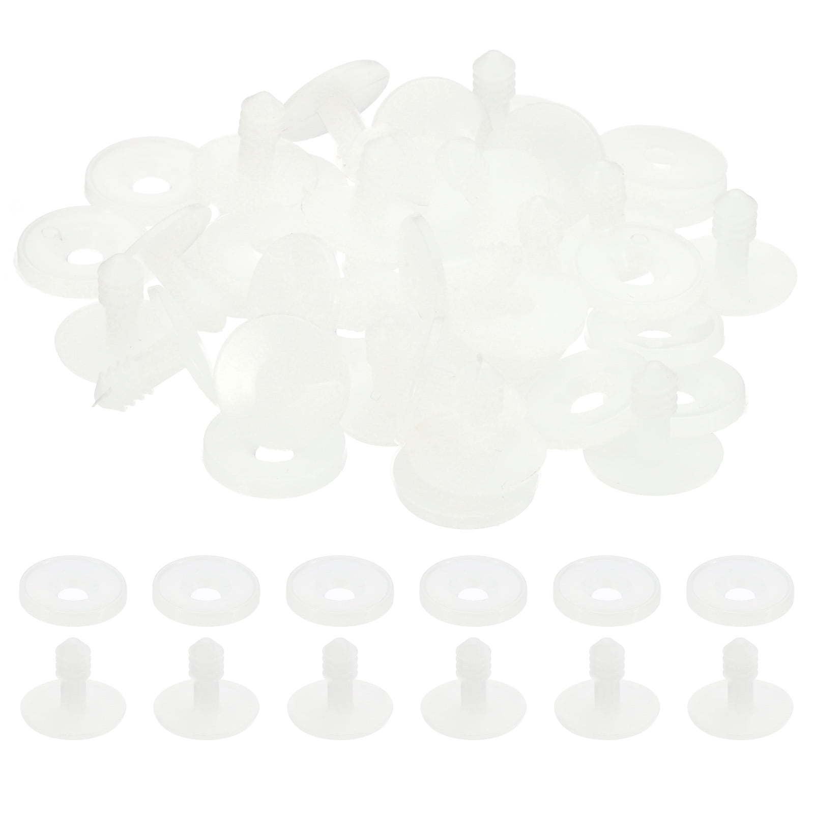Uxcell 0.79 inch Doll Joints 20 Set Plastic Animal Joint Engage Bolt ...