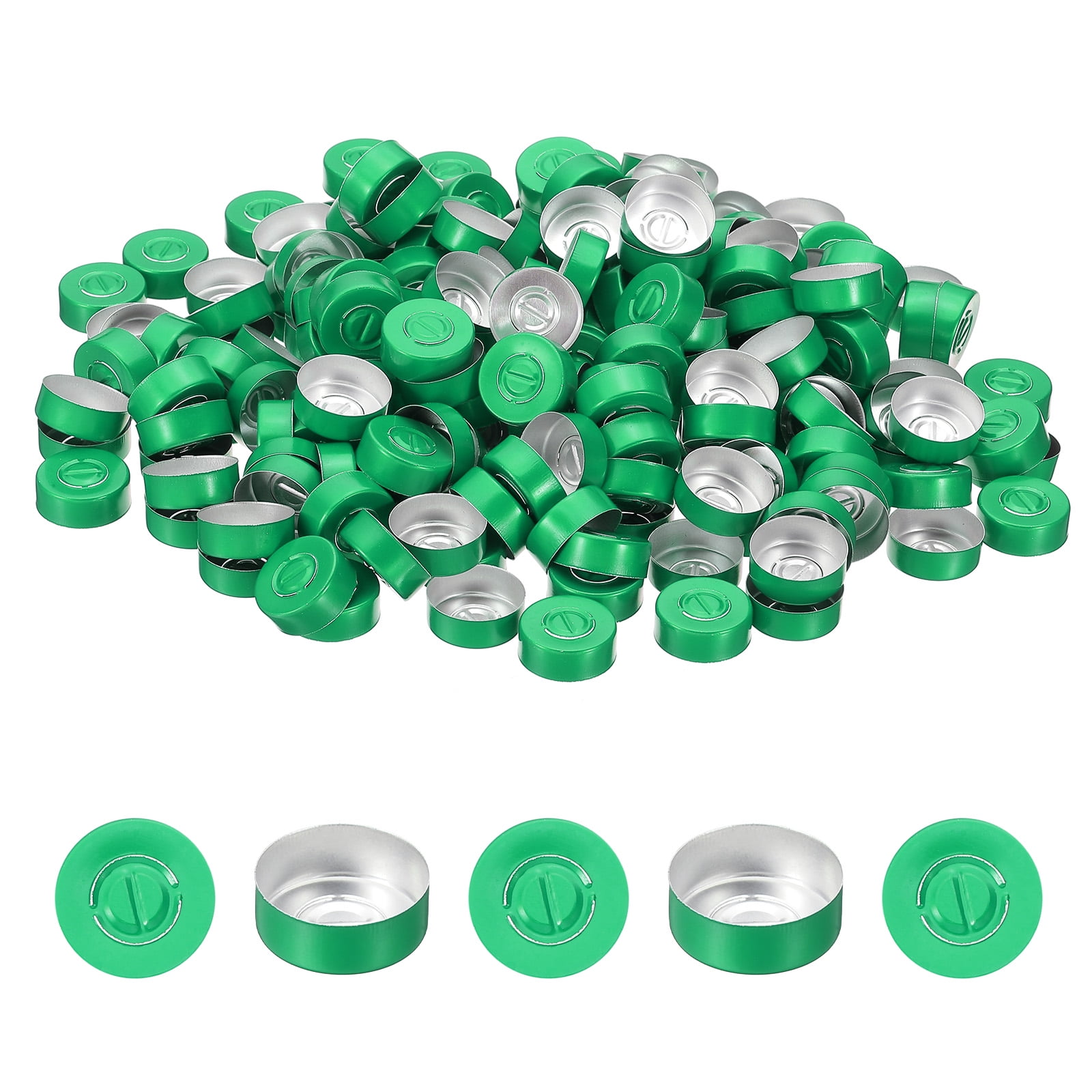 Uxcell 20mm Flip Off Caps, 200 Pcs Flip Off Caps Flip Off Seals Flip ...