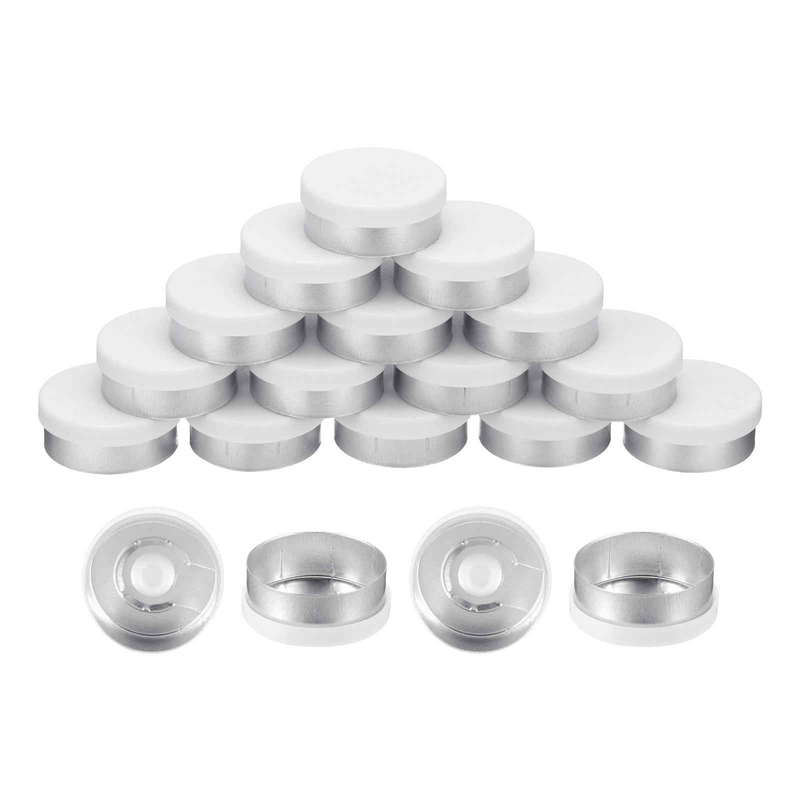 Uxcell 20mm Flip Off Caps 200PCS Seals Burr-Free Flip Off Top Caps for ...