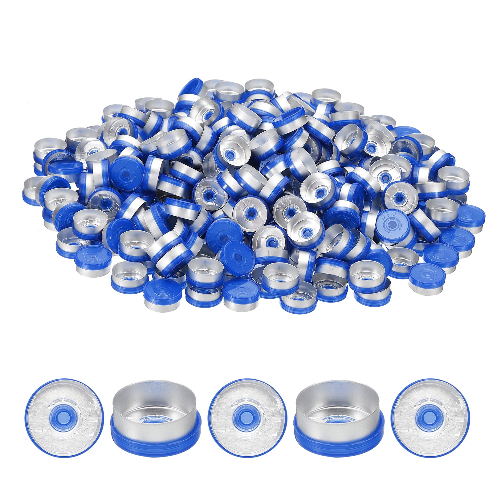 Uxcell 20mm Flip Off Caps, 300 Pcs Seals Flip Off Vial Seals Plastic ...