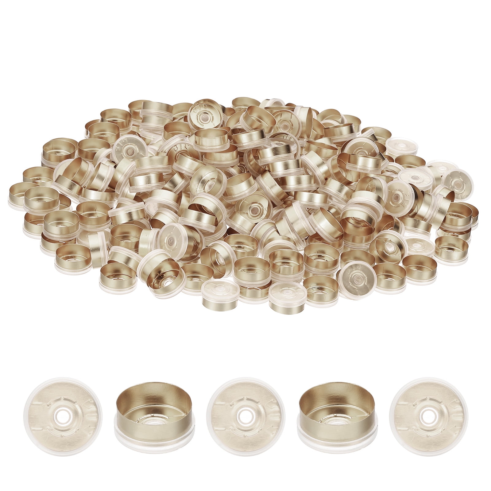 Uxcell 20mm Flip Off Caps, 300 Pcs Seals Flip Off Vial Seals Plastic ...