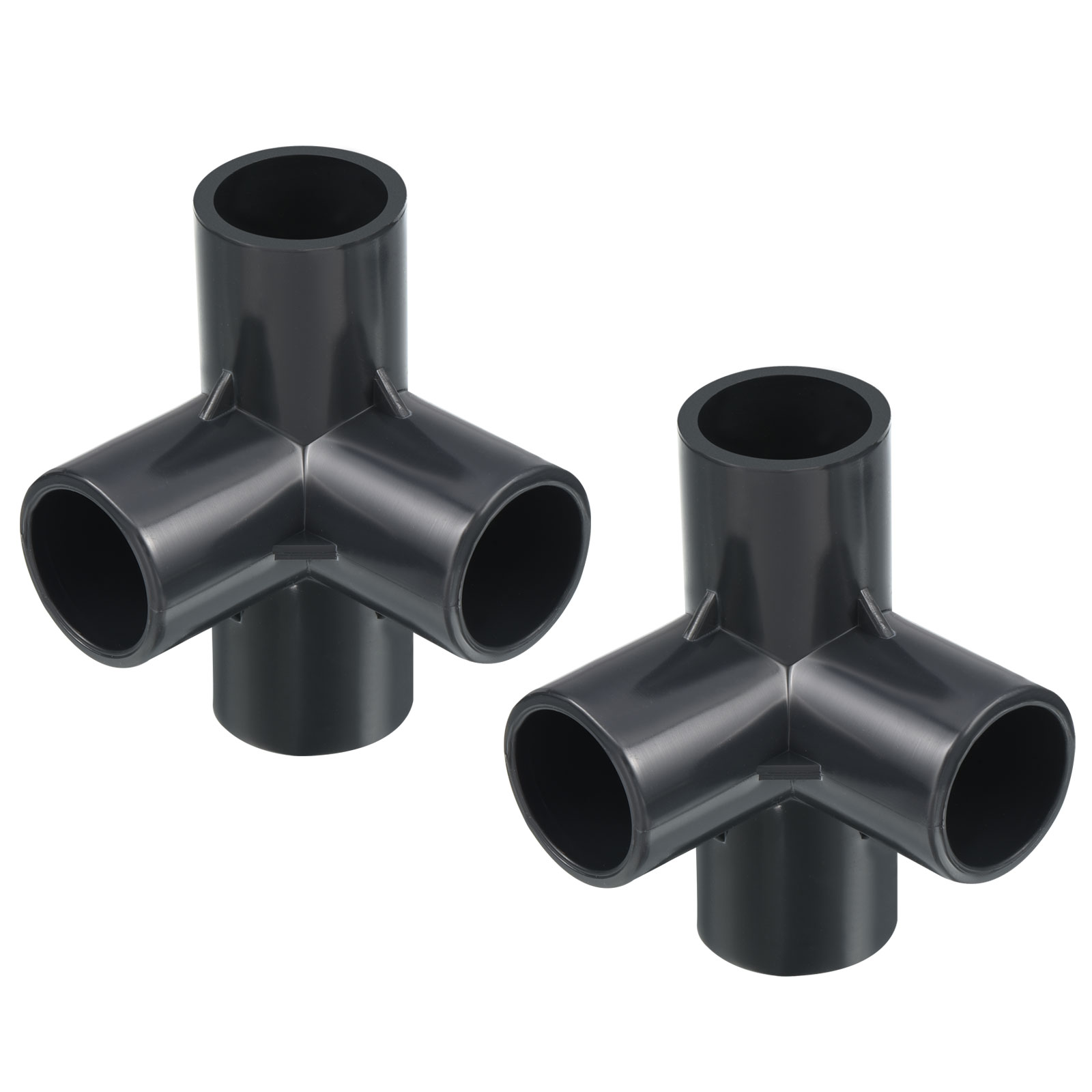 Uxcell 20mm ID Elbow Pipe Fittings UPVC 4 Way Side Outlet Cross ...
