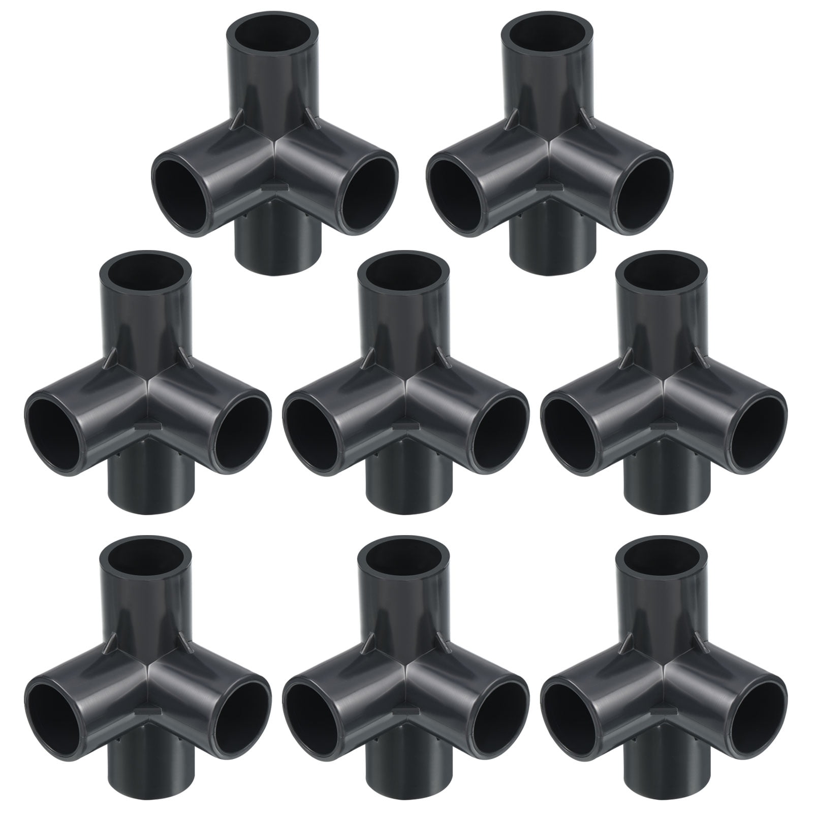Uxcell 20mm ID Elbow Pipe Fittings UPVC 4 Way Side Outlet Cross ...