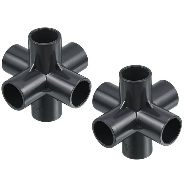 Uxcell 20mm ID UPVC Elbow Fitting 6 Way PVC Pipe Fittings Connector ...