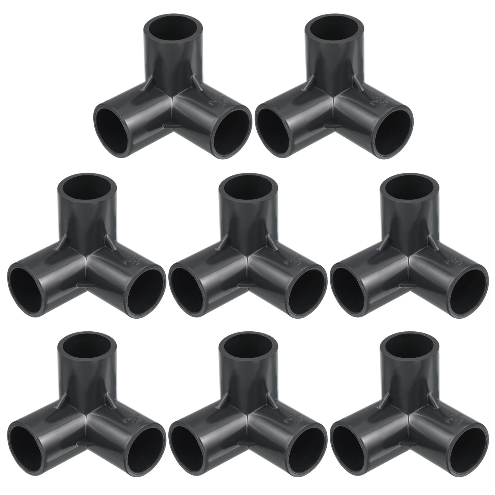Uxcell 20mm ID Pipe Fittings 3 Way Elbow Side Outlet Tee Furniture ...
