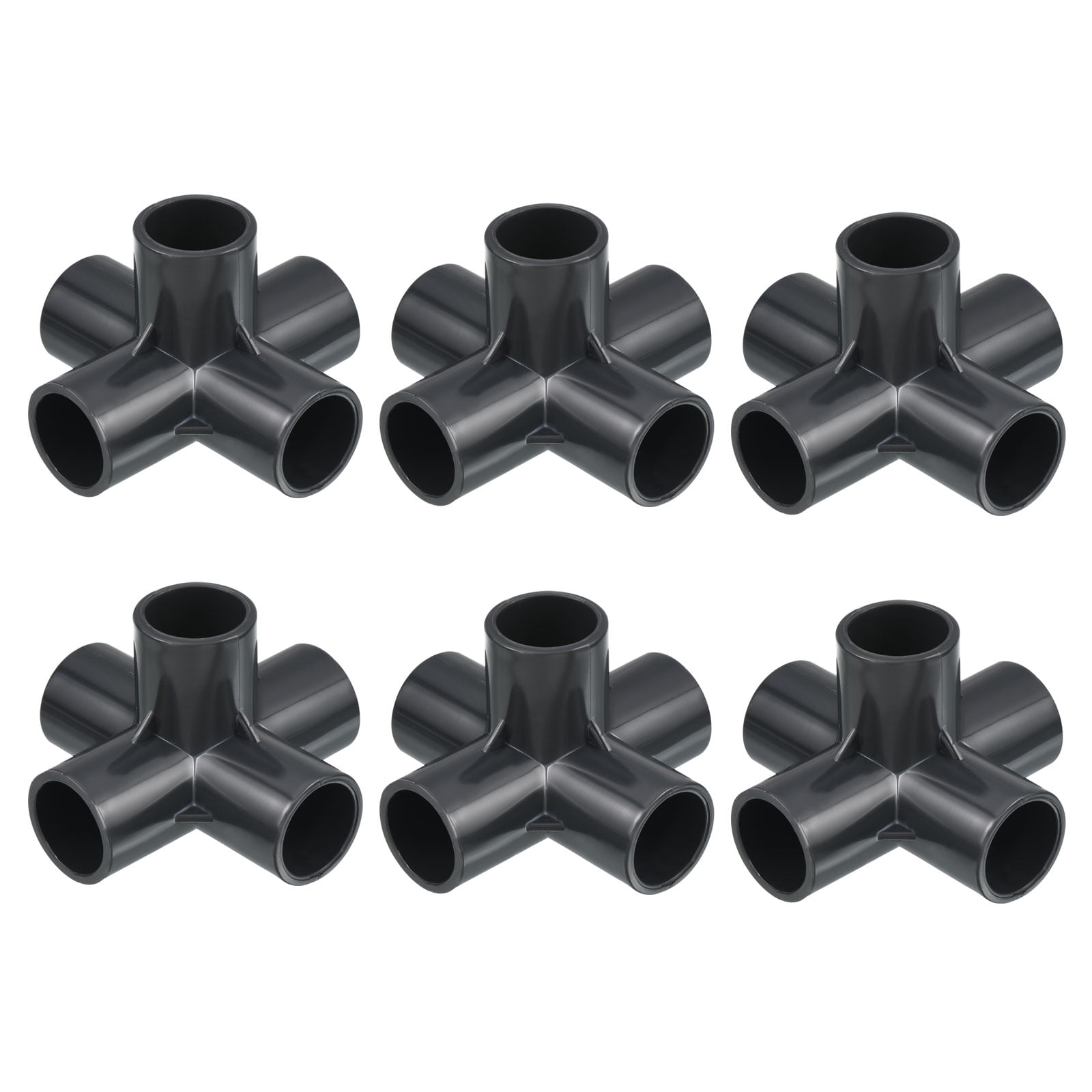 Uxcell 20mm ID UPVC Pipe Fittings 5 Way Elbow Side Outlet Furniture ...