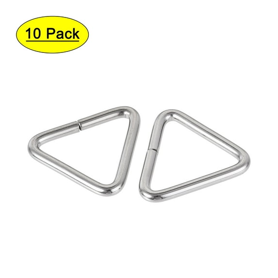 Uxcell 20mm Inner Width Metal Triangle Ring Buckle 10 Pack - Walmart.com