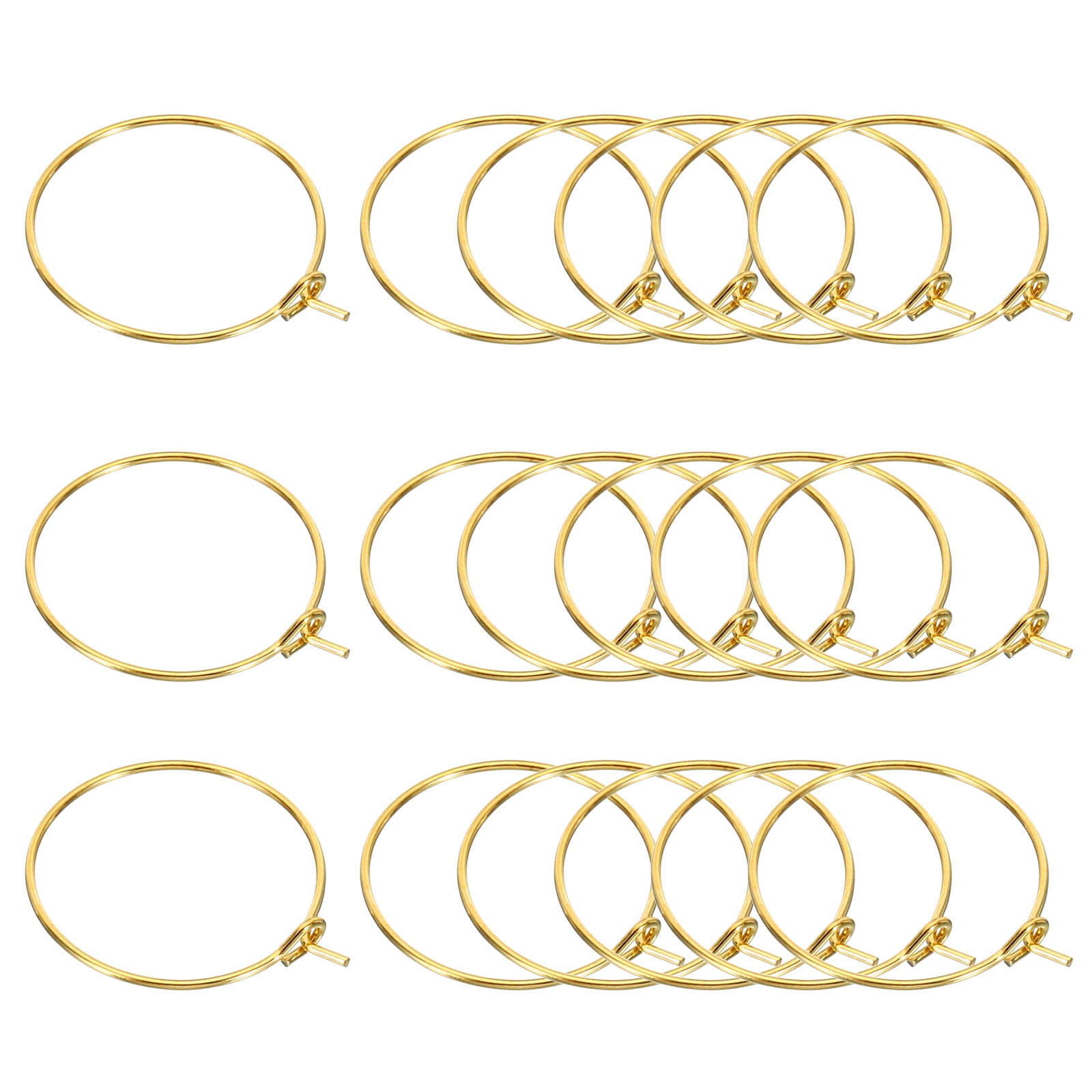 Uxcell 20mm Jump Rings, 50 Pack Metal O Ring Open Jump Rings for ...