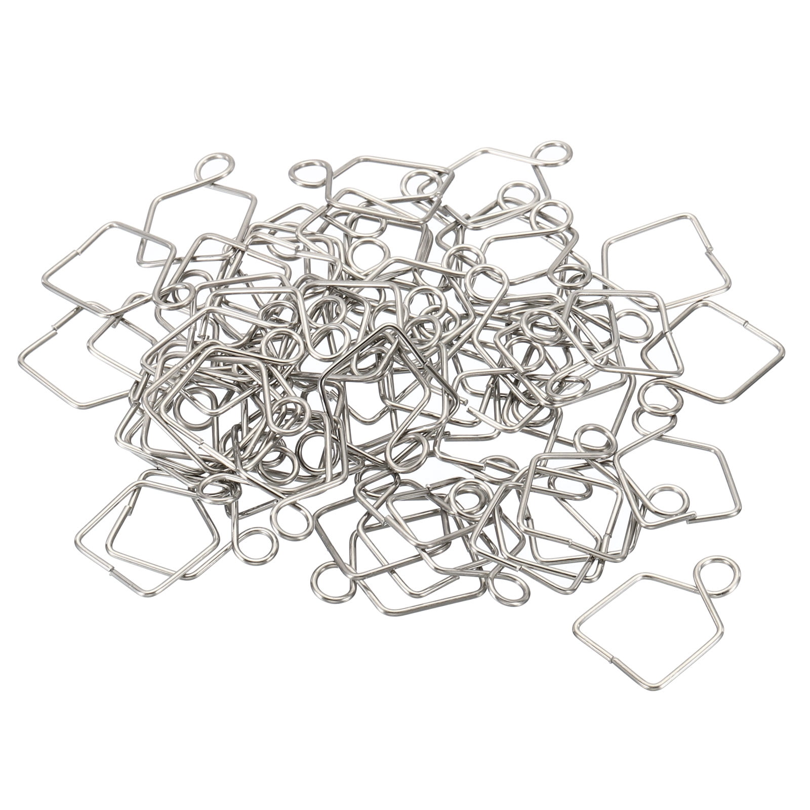 Uxcell 20mm L x 14mm W Chandelier Connector Clip Stainless Steel Buckle ...