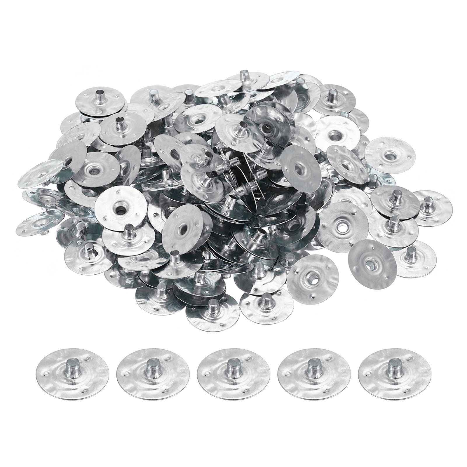 Uxcell 20mm Metal Candle Wick Sustainer Tabs Candle Wick Base Stand ...