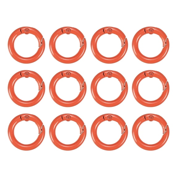 Uxcell 20mm Metal Spring O Rings Zinc Alloy Snap Clip Round Trigger ...