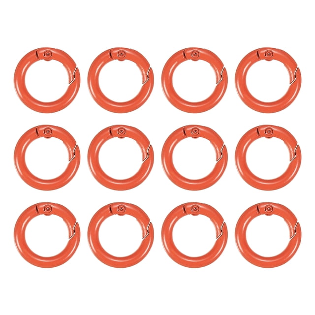 Uxcell 20mm Metal Spring O Rings Zinc Alloy Snap Clip Round Trigger ...