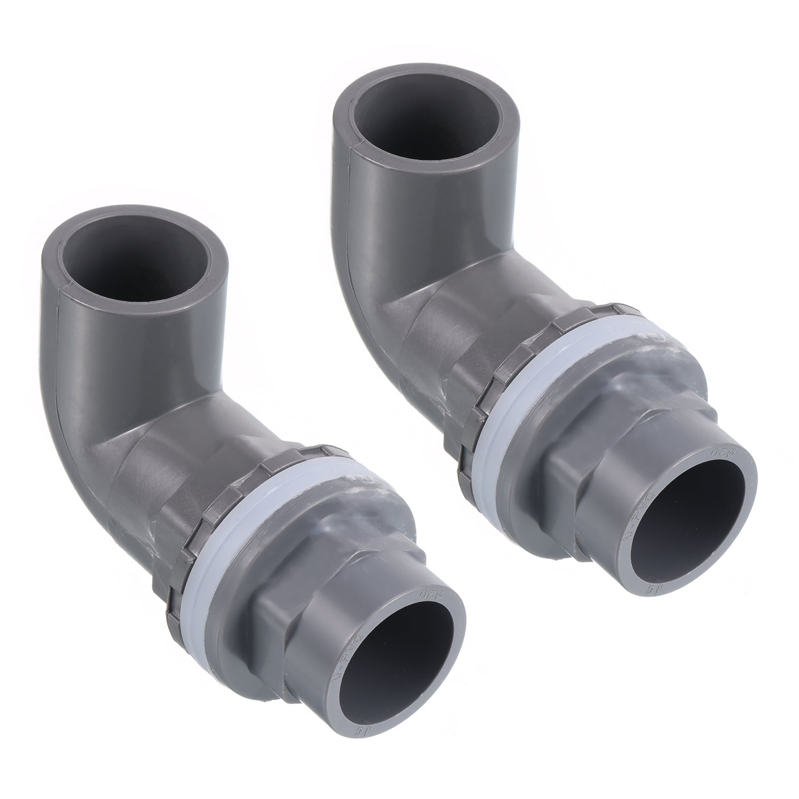 Uxcell 20mm PVC Elbow Water Tank Pipe Connector, Coupling Fitting ...