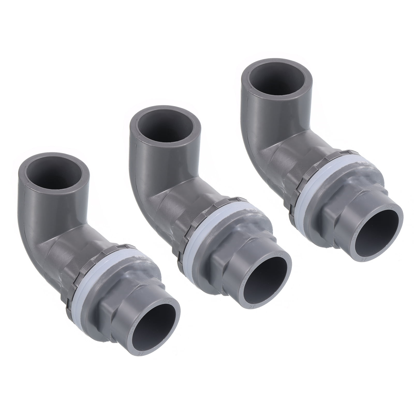 Uxcell 20mm PVC Elbow Water Tank Pipe Connector, Coupling Fitting ...