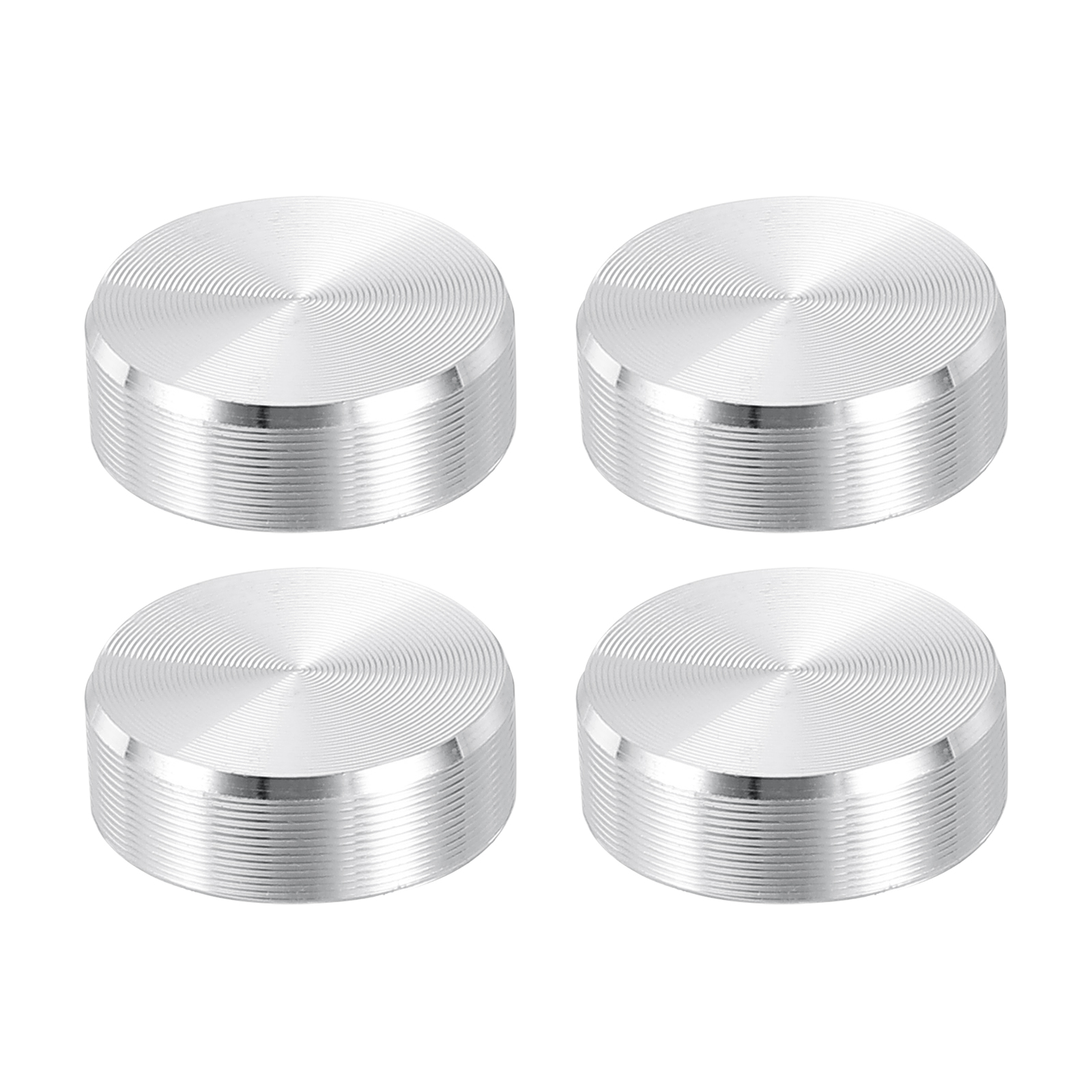 Uxcell 20mm Round Shape Aluminum Disc, 4 Pack M8 Thread 7mm Thickness ...