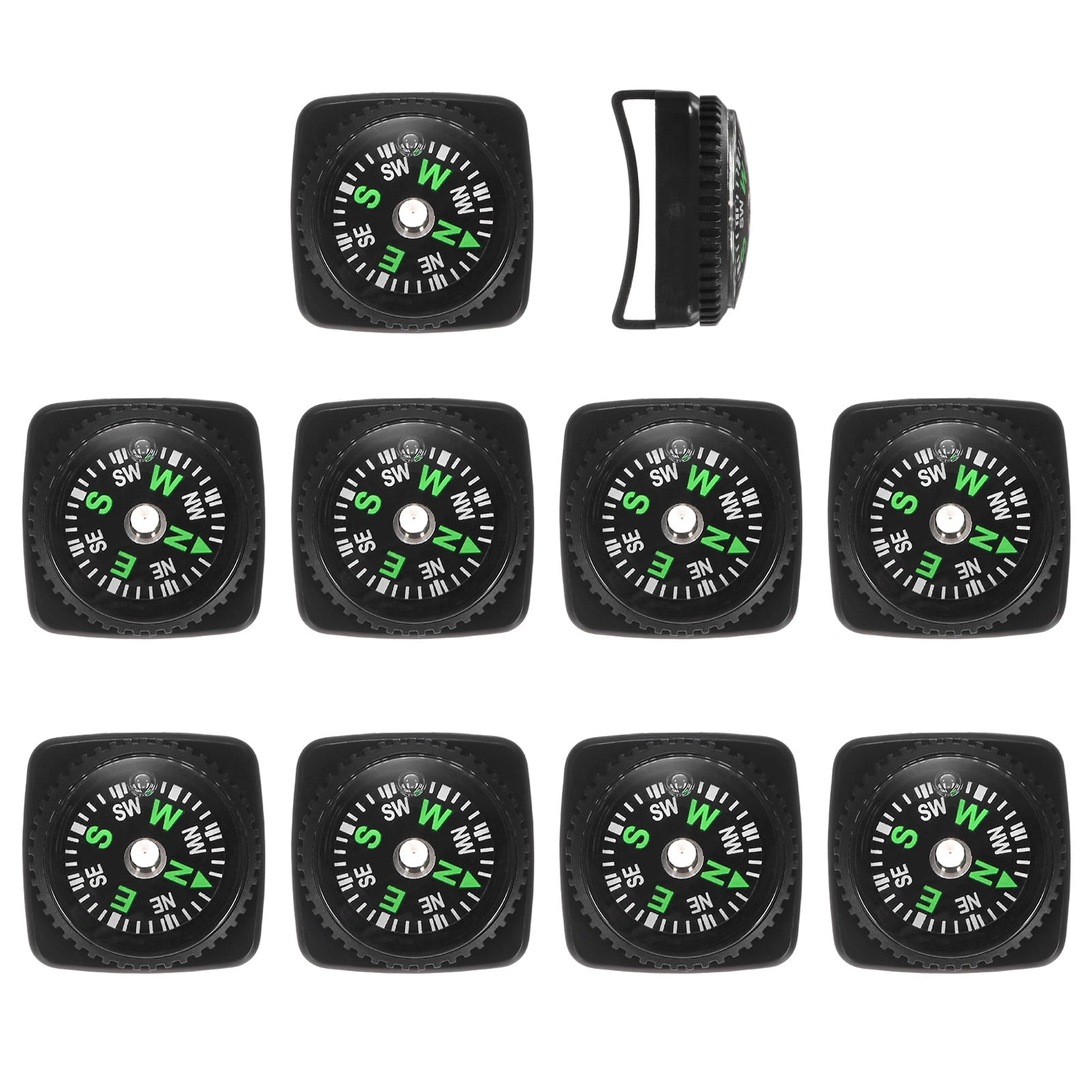Uxcell 20mm Slip-On Wrist Compass [10PCS] - Hard Shell Liquid Filled ...