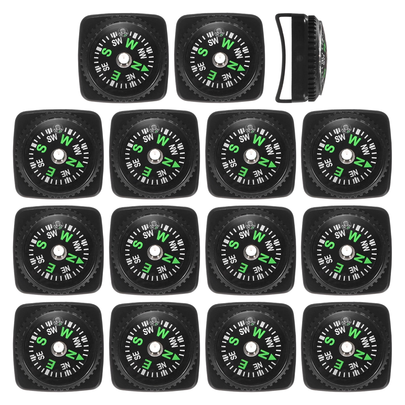 Uxcell 20mm Slip-On Wrist Compass [15PCS] - Hard Shell Liquid Filled ...