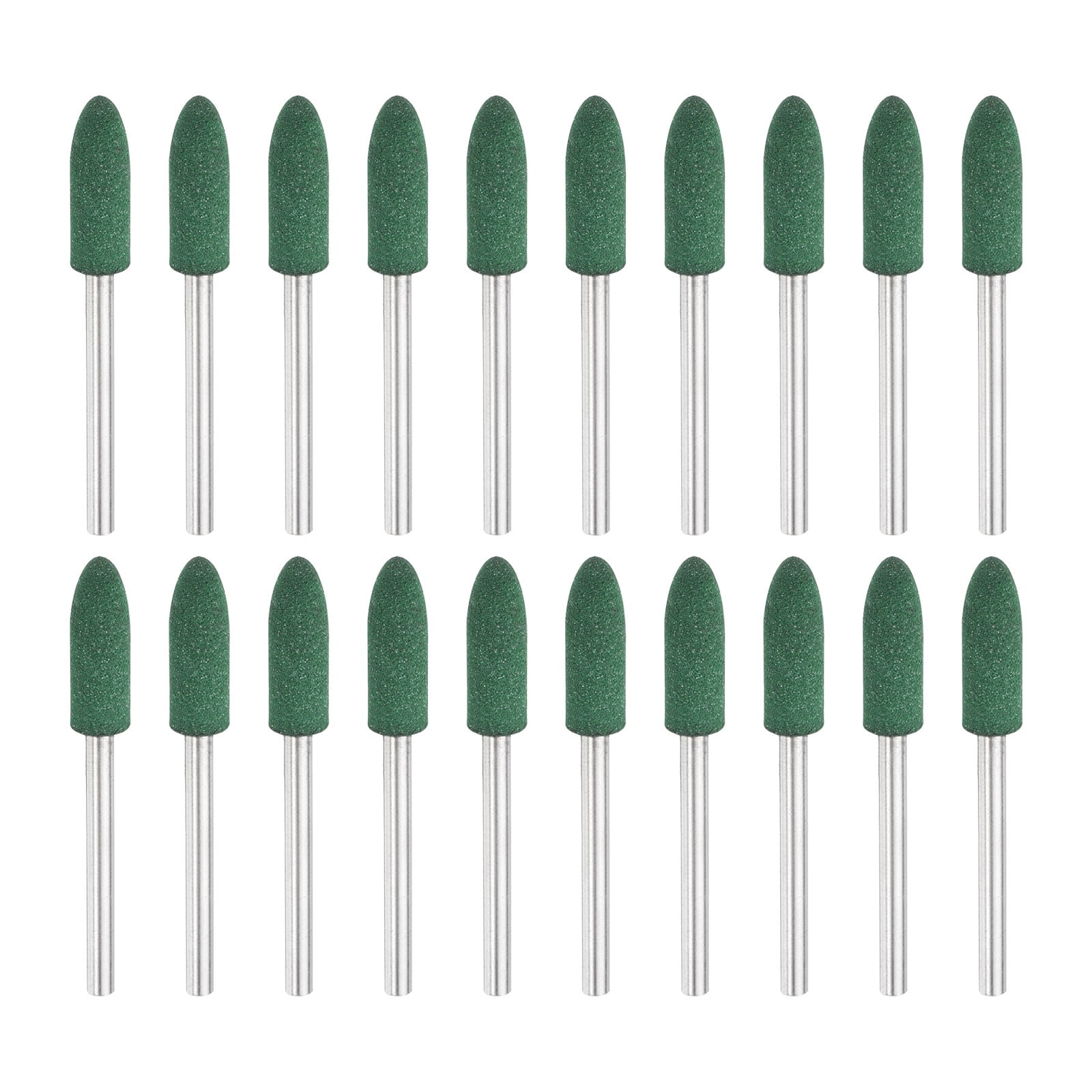 Uxcell 20pack Rubber Polishing Drill Bits, Rotary Buffing Bit with 6mm ...