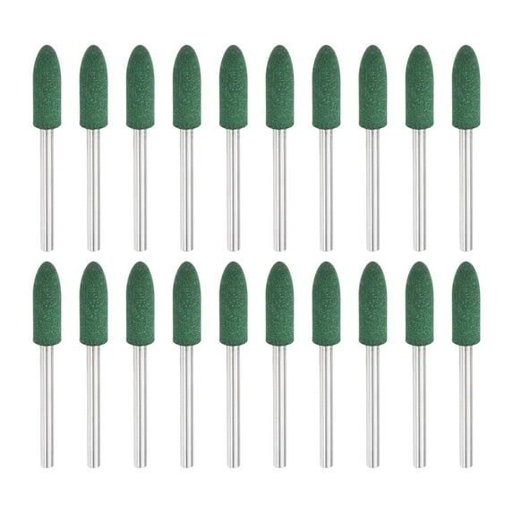 Uxcell 20pack Rubber Polishing Drill Bits, Rotary Buffing Bit with 6mm ...