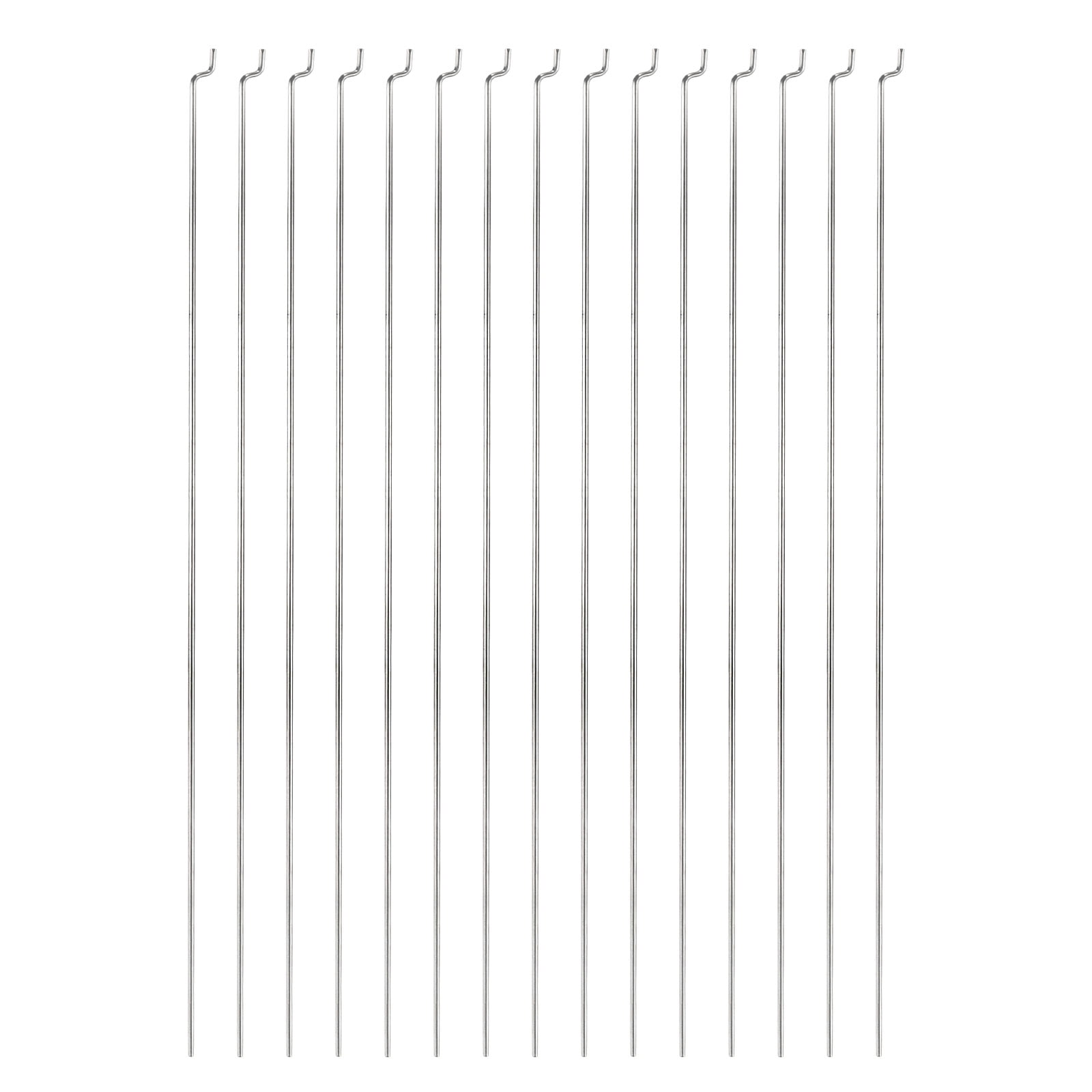 Uxcell 20pcs 1.2x120mm (4.72 Inch) Steel Z Pull/Push Rods Parts DIY RC ...