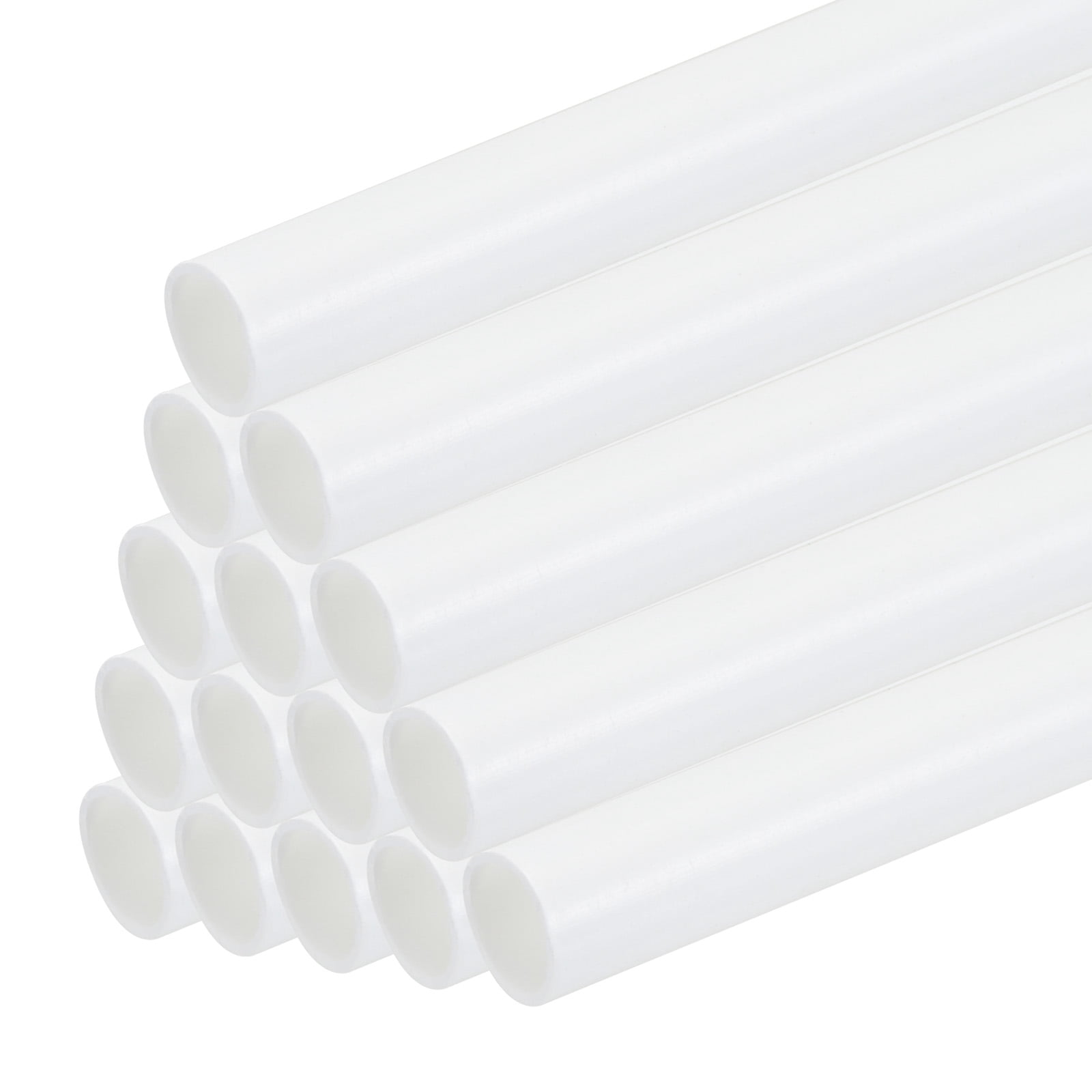 Uxcell 20pcs 20" Plastic Model Tube ABS, Solid Round Bar 0.2" OD White ...