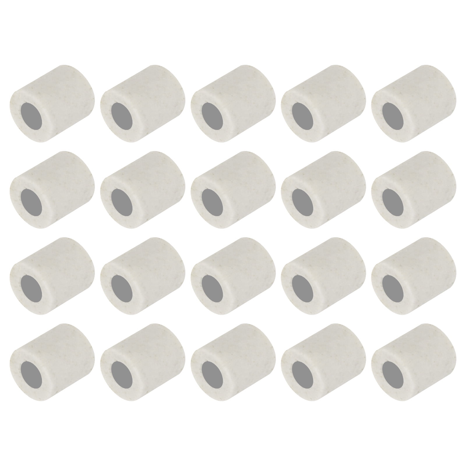 Uxcell 20pcs 2mm Dia Ceramic Tube Insulated Electronic Wire Bundle ...