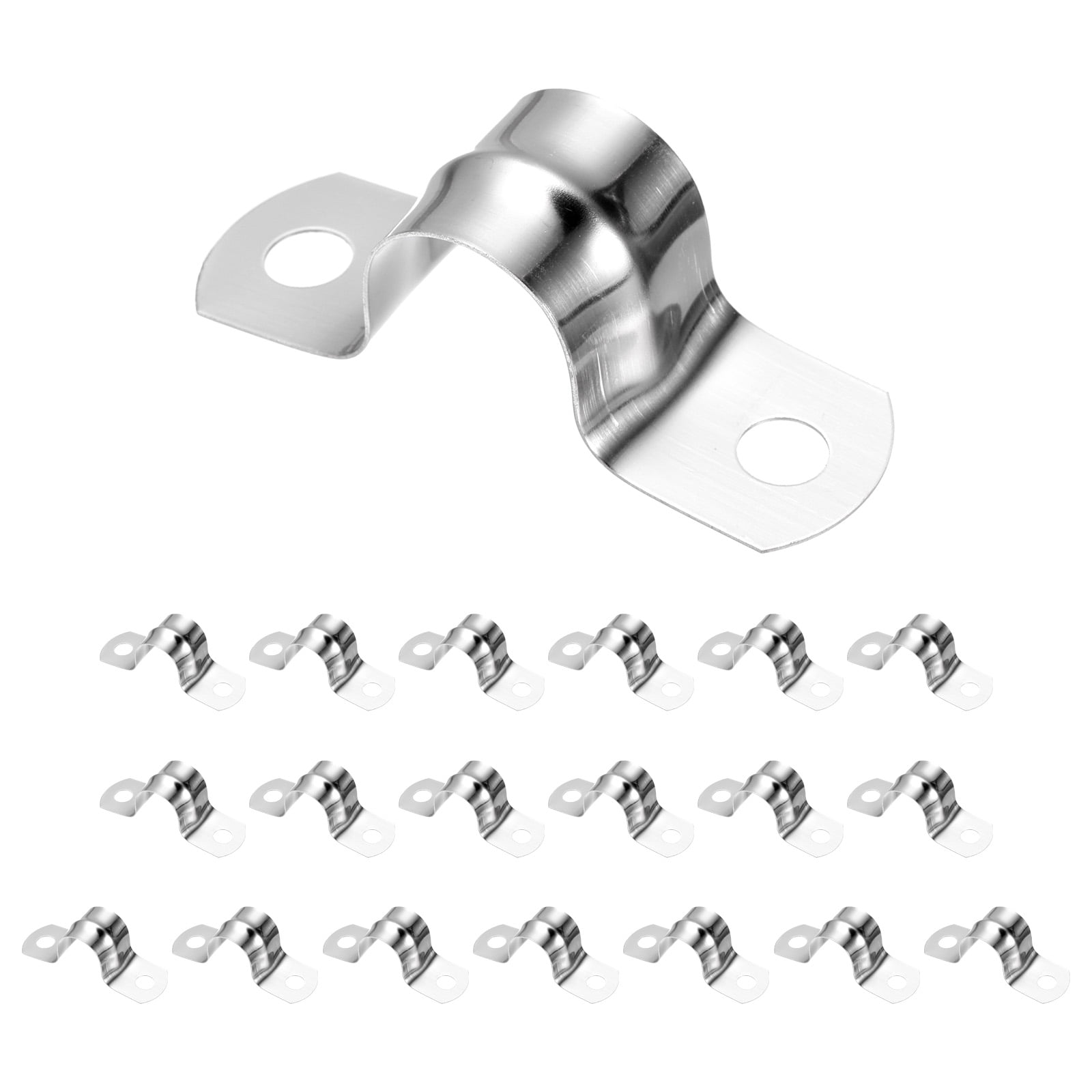 Uxcell 20pcs 5/8-Inch 16mm Conduit Clamps M16 U Tube Pipe Clamp ...