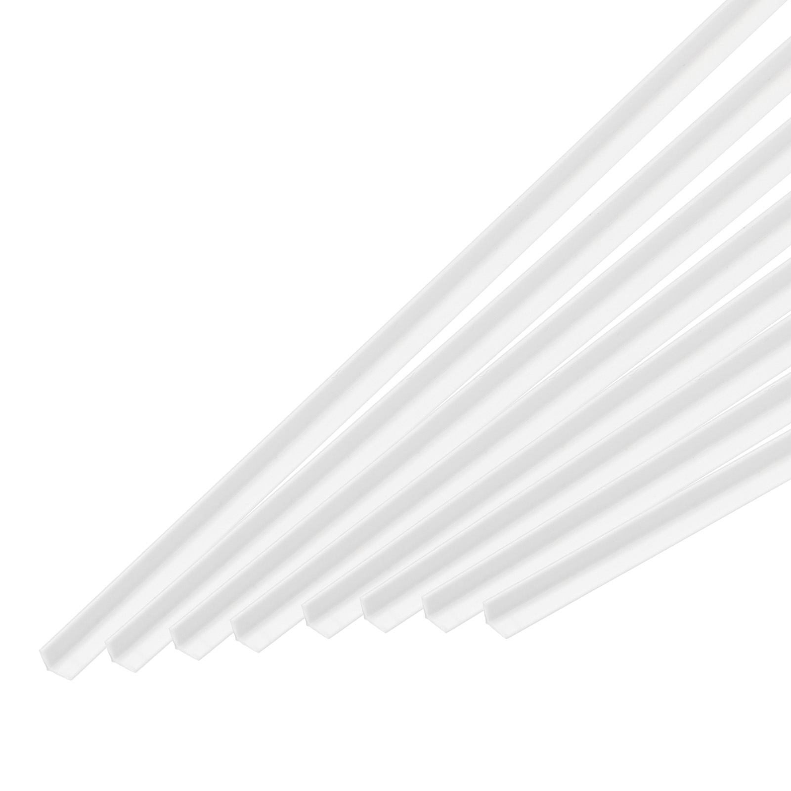 Uxcell 20pcs ABS L Shape Rod, 2x2x500mm ABS Plastic Stick Solid Bar ...