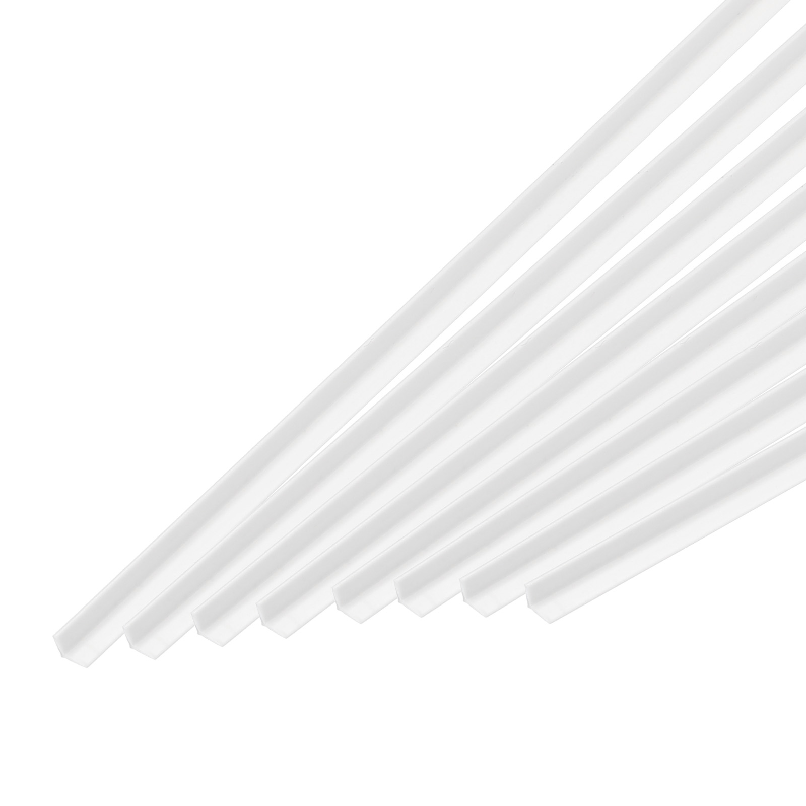 Uxcell 20pcs ABS L Shape Rod, 3x3x500mm ABS Plastic Stick Solid Bar ...