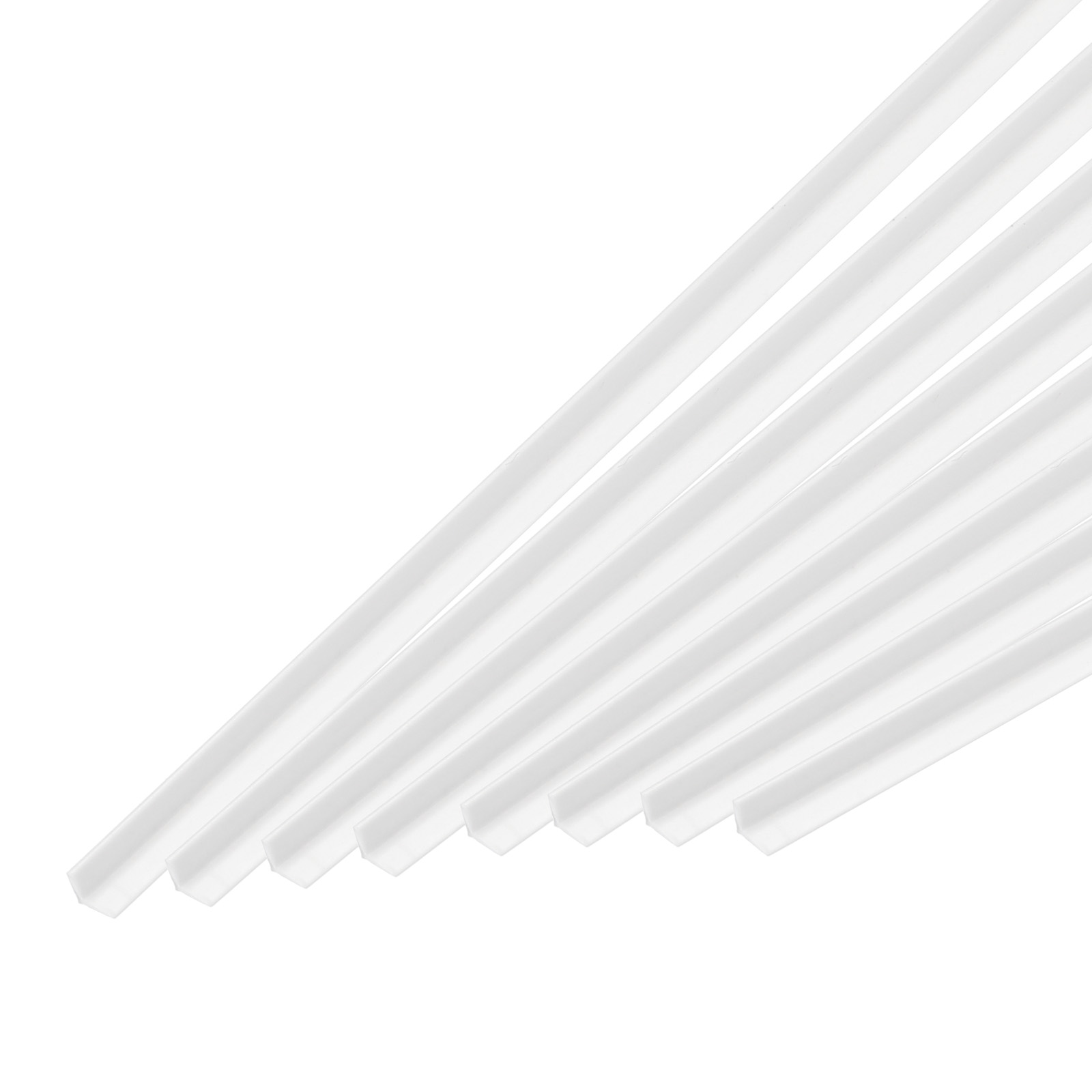 Uxcell 20pcs ABS L Shape Rod, 4x4x500mm ABS Plastic Stick Solid Bar ...