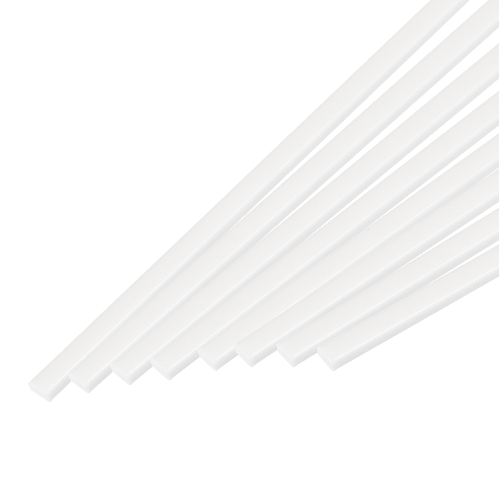 Uxcell 20pcs ABS Rectangle Rod, 1.5x3x250mm ABS Plastic Stick Solid Bar ...