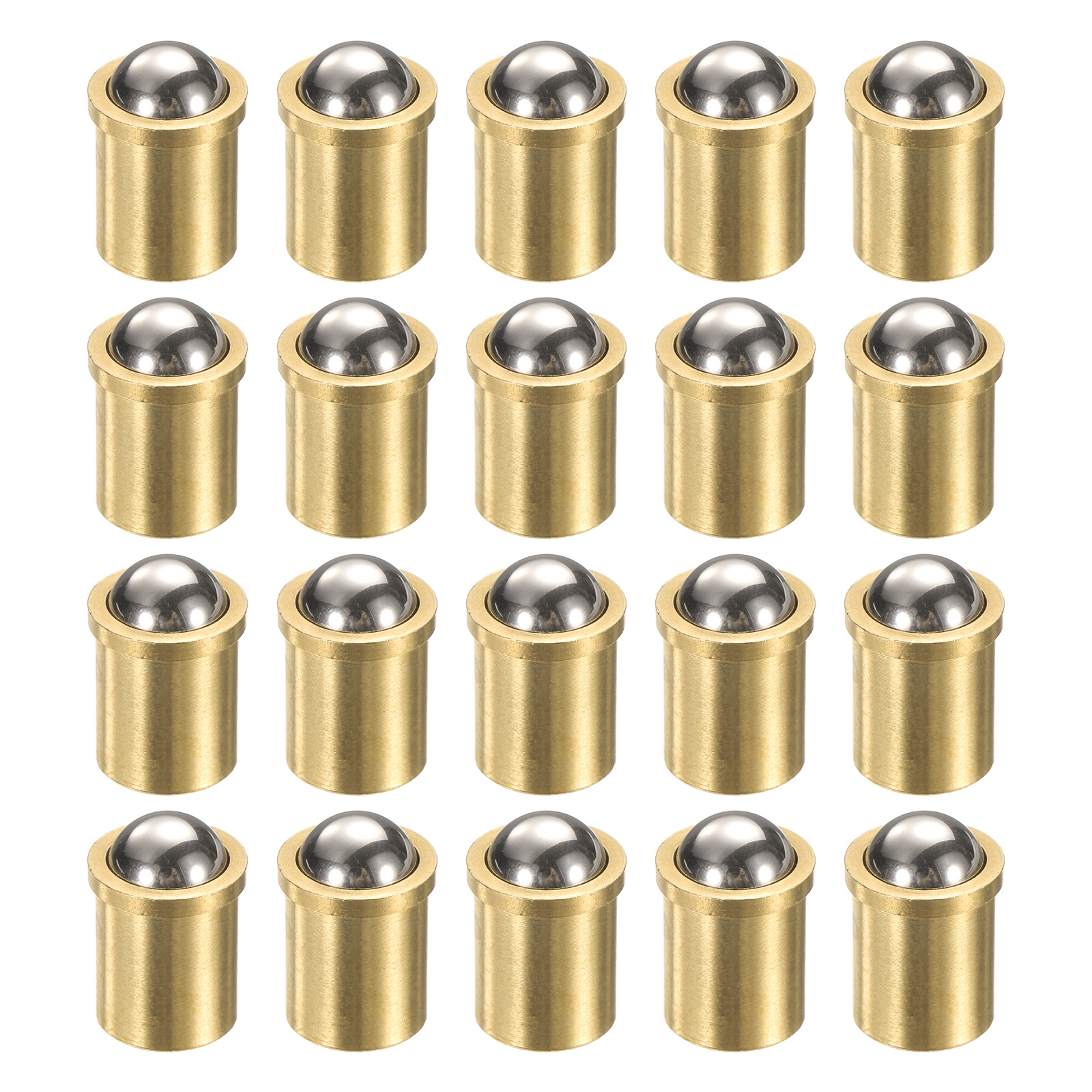 Uxcell 20pcs Ball Point Spring Plunger 10x13mm Brass Small Ball Plunger ...