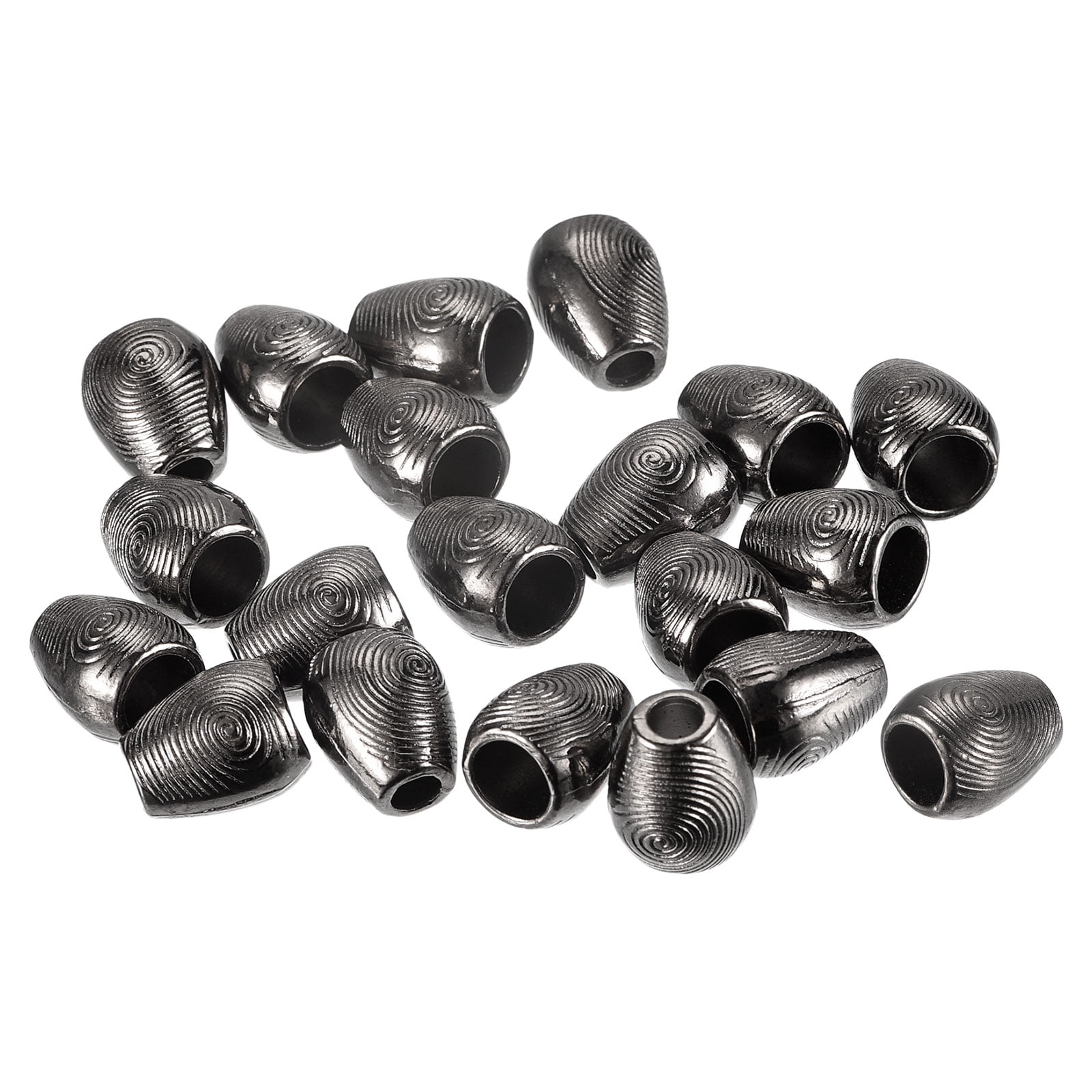 Uxcell 20pcs Bell Stopper Cord Ends Lock, Metal Cord Rope Fastener Ends ...