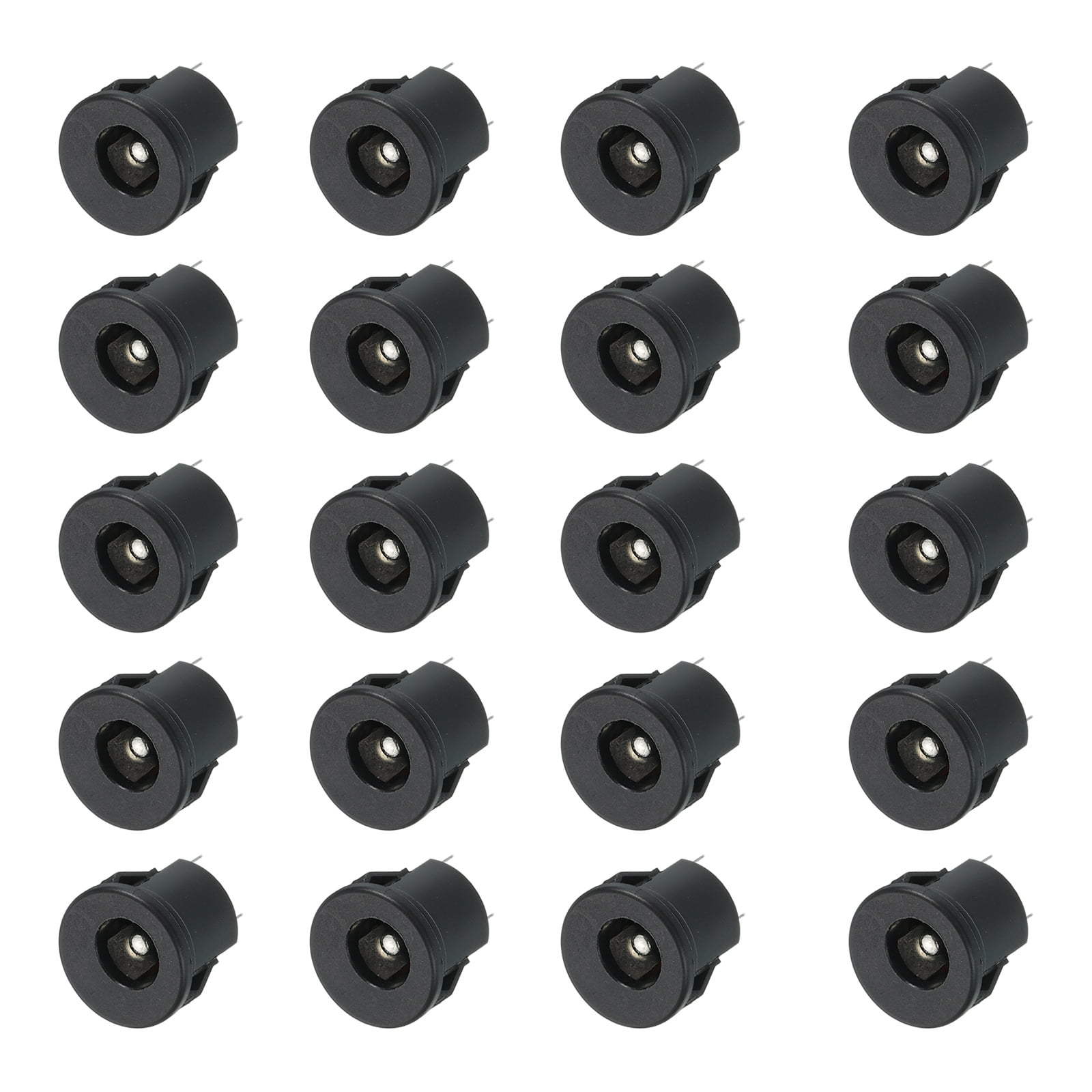 Uxcell 20pcs DC5525 Power Jack, 30V 0.5A 5.5x2.5mm 3 Pin DC Power ...