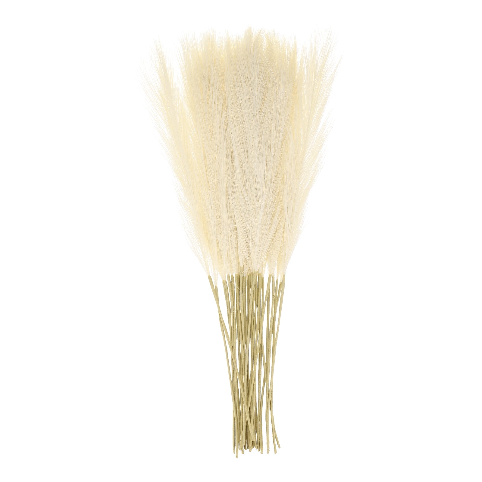 Uxcell 20pcs Dried Faux Pampas Grass 21 Inch Artificial Fake Fluffy ...