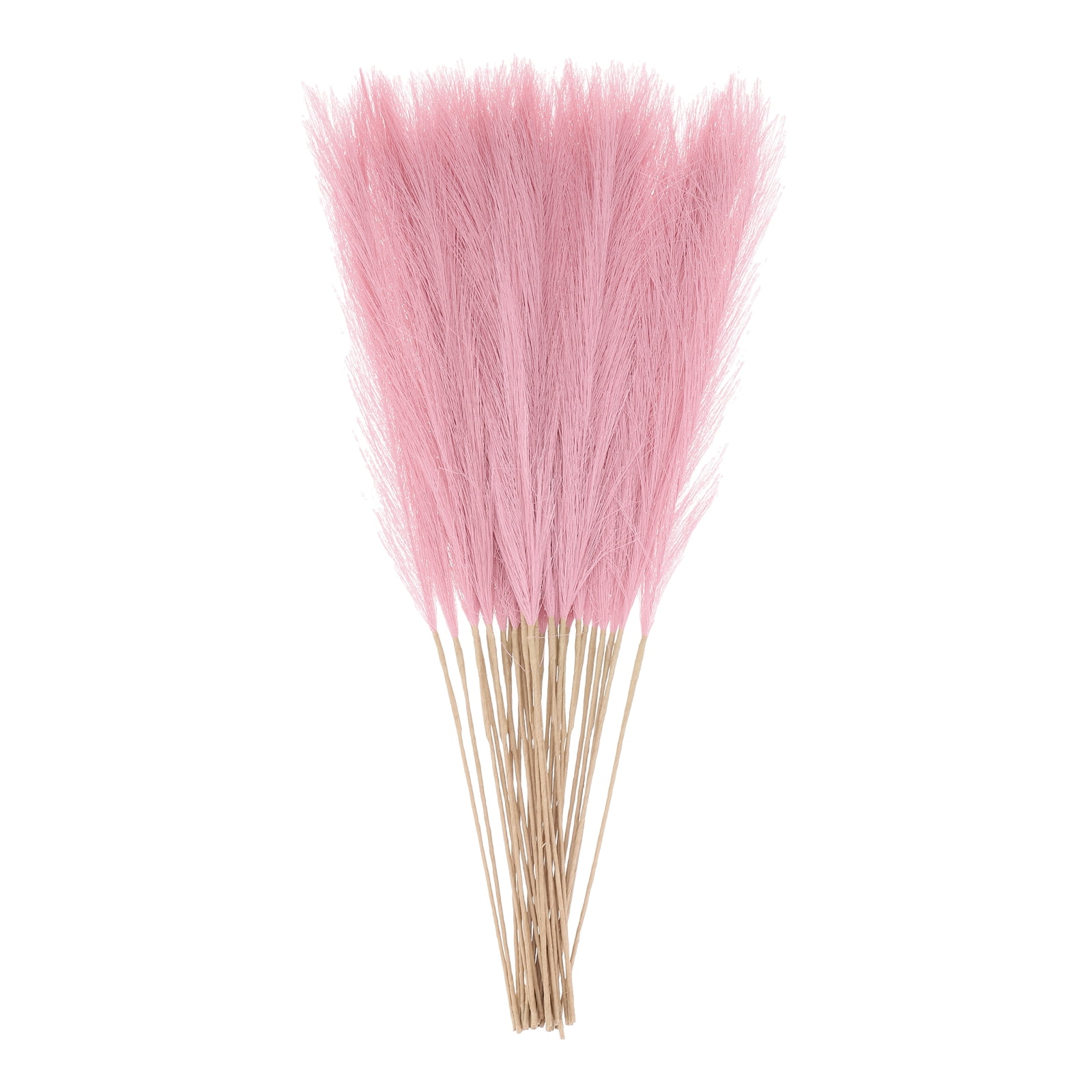 Uxcell 20pcs Dried Faux Pampas Grass 21 Inch Artificial Fake Fluffy ...