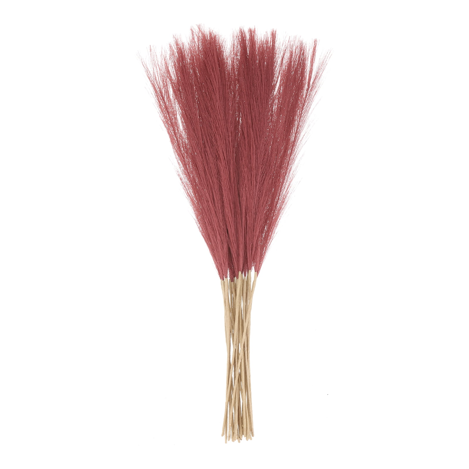 Uxcell 20pcs Dried Faux Pampas Grass 21 Inch Artificial Fake Fluffy ...