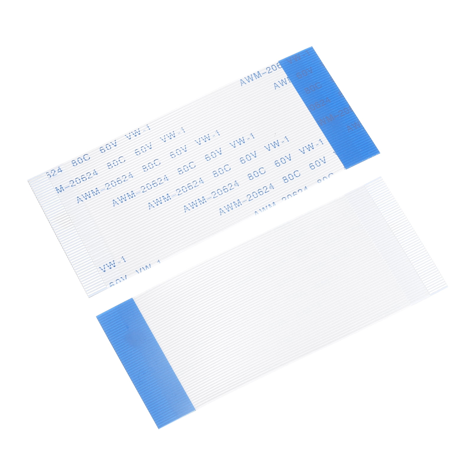 Uxcell 20pcs FFC FPC Ribbon Flat Flexible Cables, 50 Pin 0.5mm Pitch ...