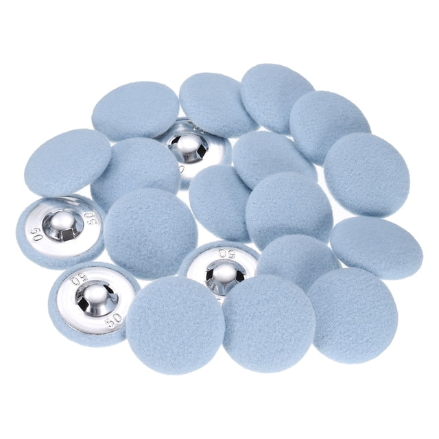 Uxcell 20pcs Fabric Cloth Covered Buttons 1.3" Round Plush Sweaters ...