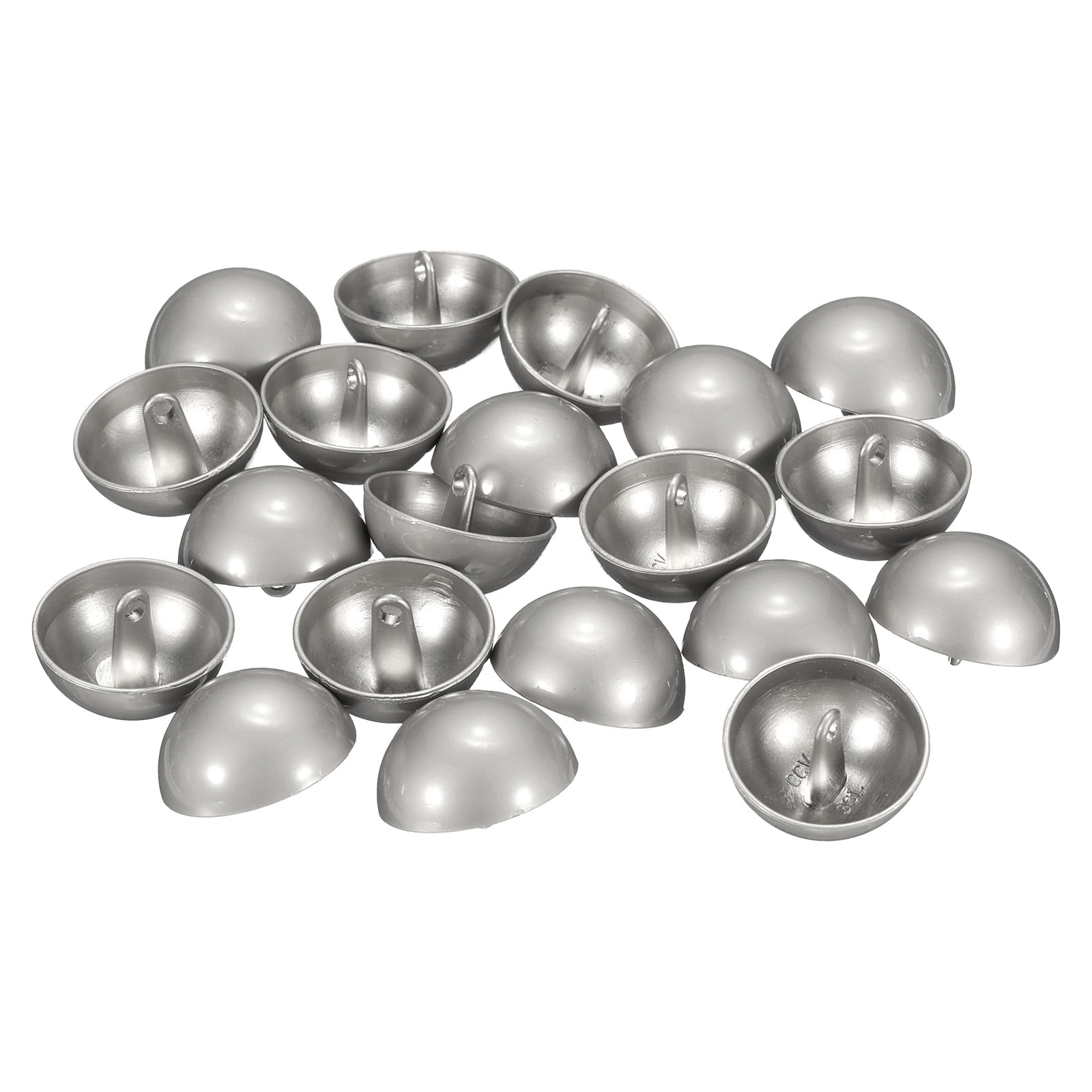 Uxcell 20pcs Hal-Domed Metal Sewing Buttons, 23mm / 7/8" Half Round ...