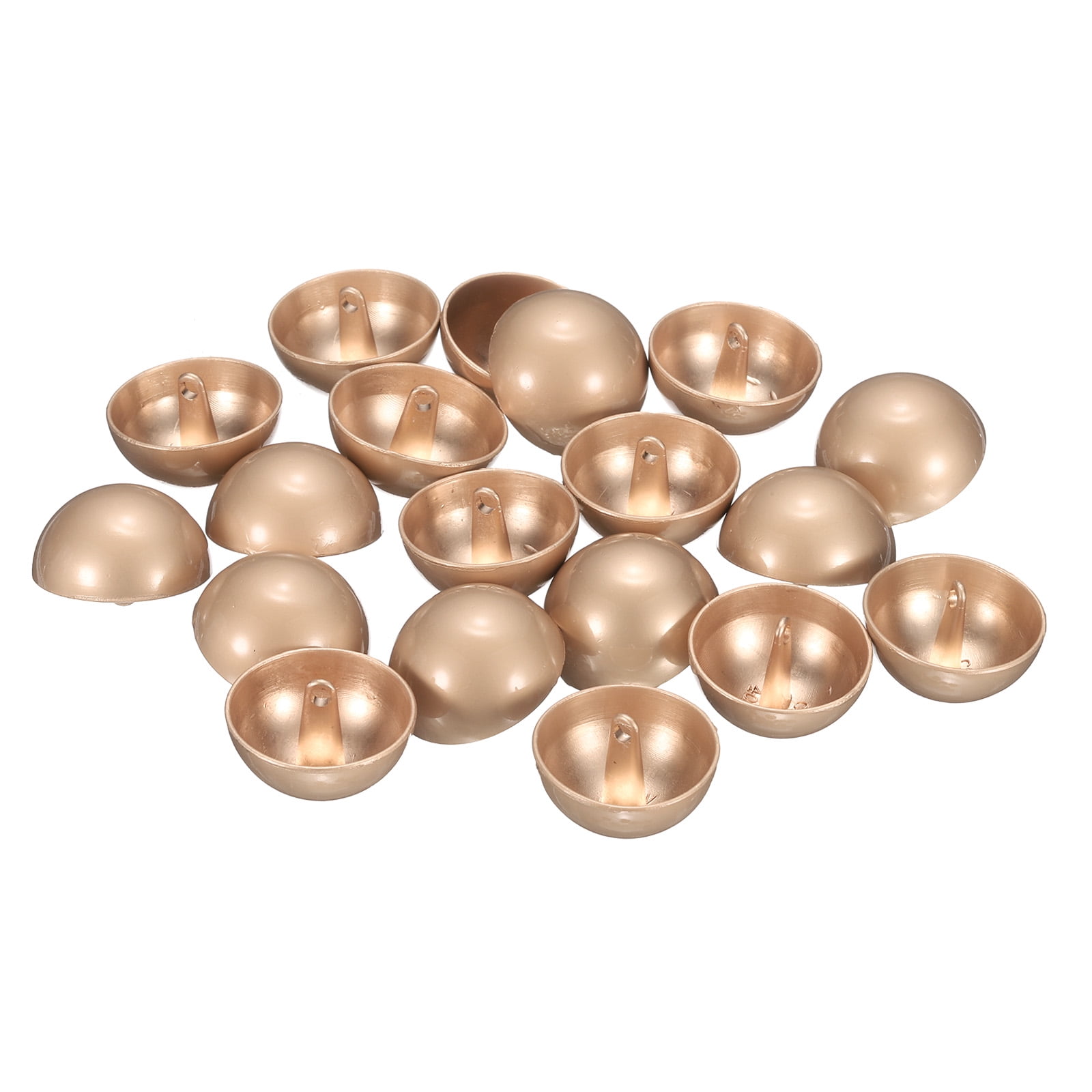 Uxcell 20pcs Hal-Domed Metal Sewing Buttons, 25mm / 1" Half Round ...