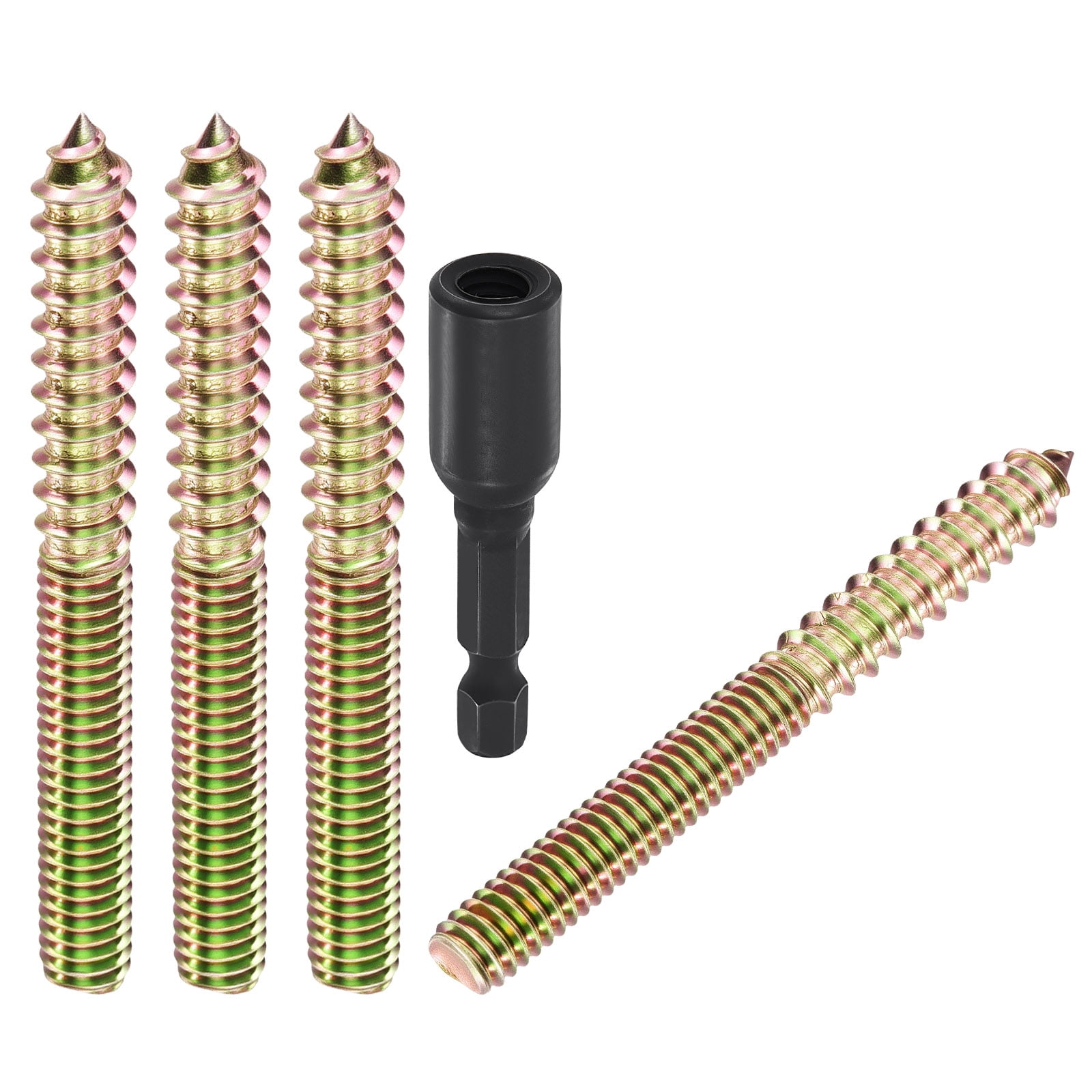 Uxcell 20pcs Hanger Bolts with Driver - [5/16"-18x3"] Double Headed ...
