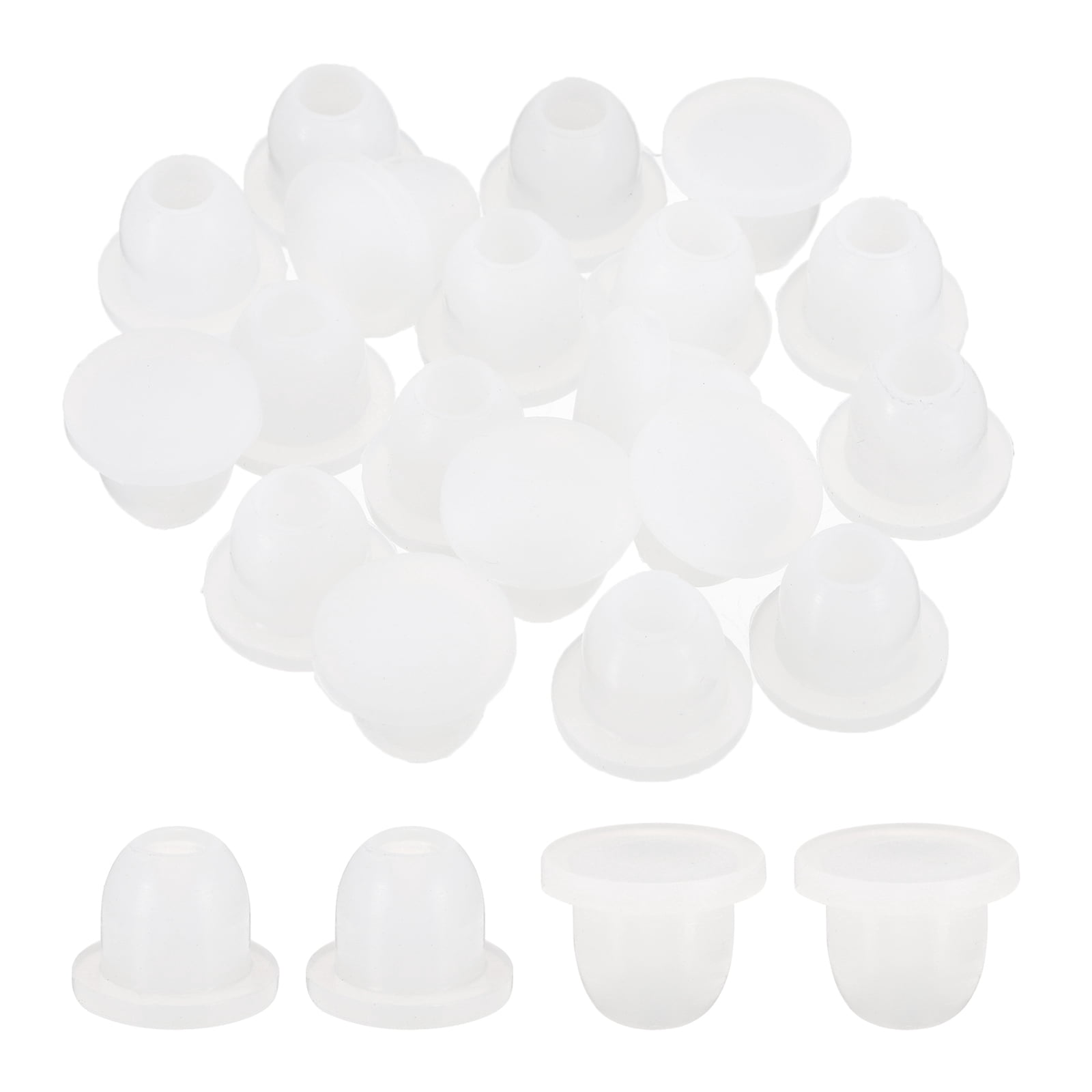 Uxcell 20pcs Hole Plugs Fit for 13.4mm(1/2") Hole, Round Snap Plug for ...