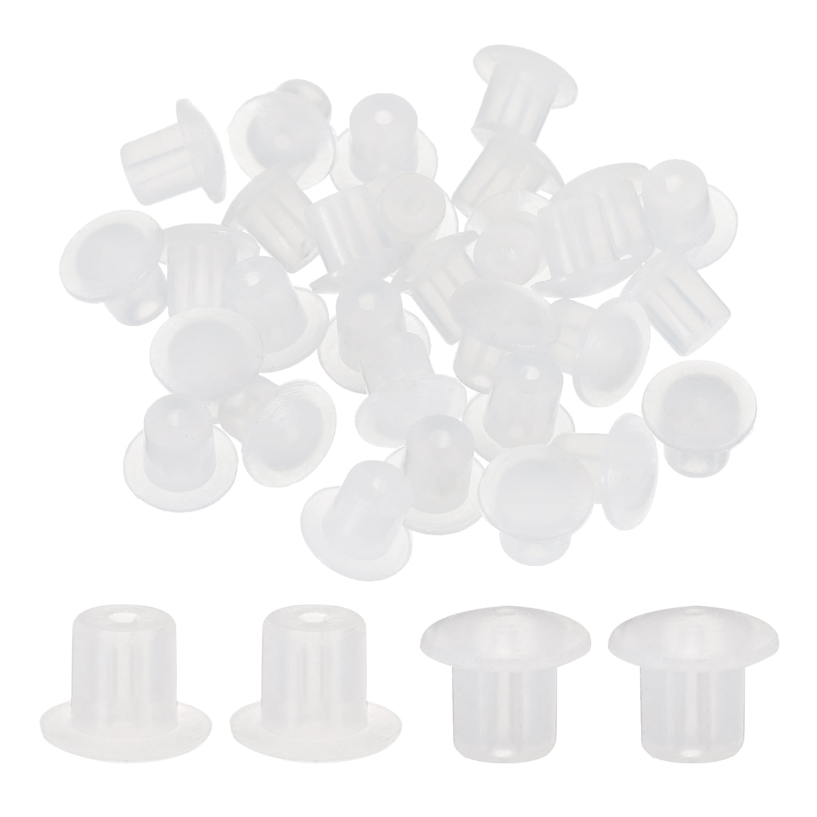 Uxcell 20pcs Hole Plugs Fit for 5mm(1/5") Hole, Round Snap Plug for ...