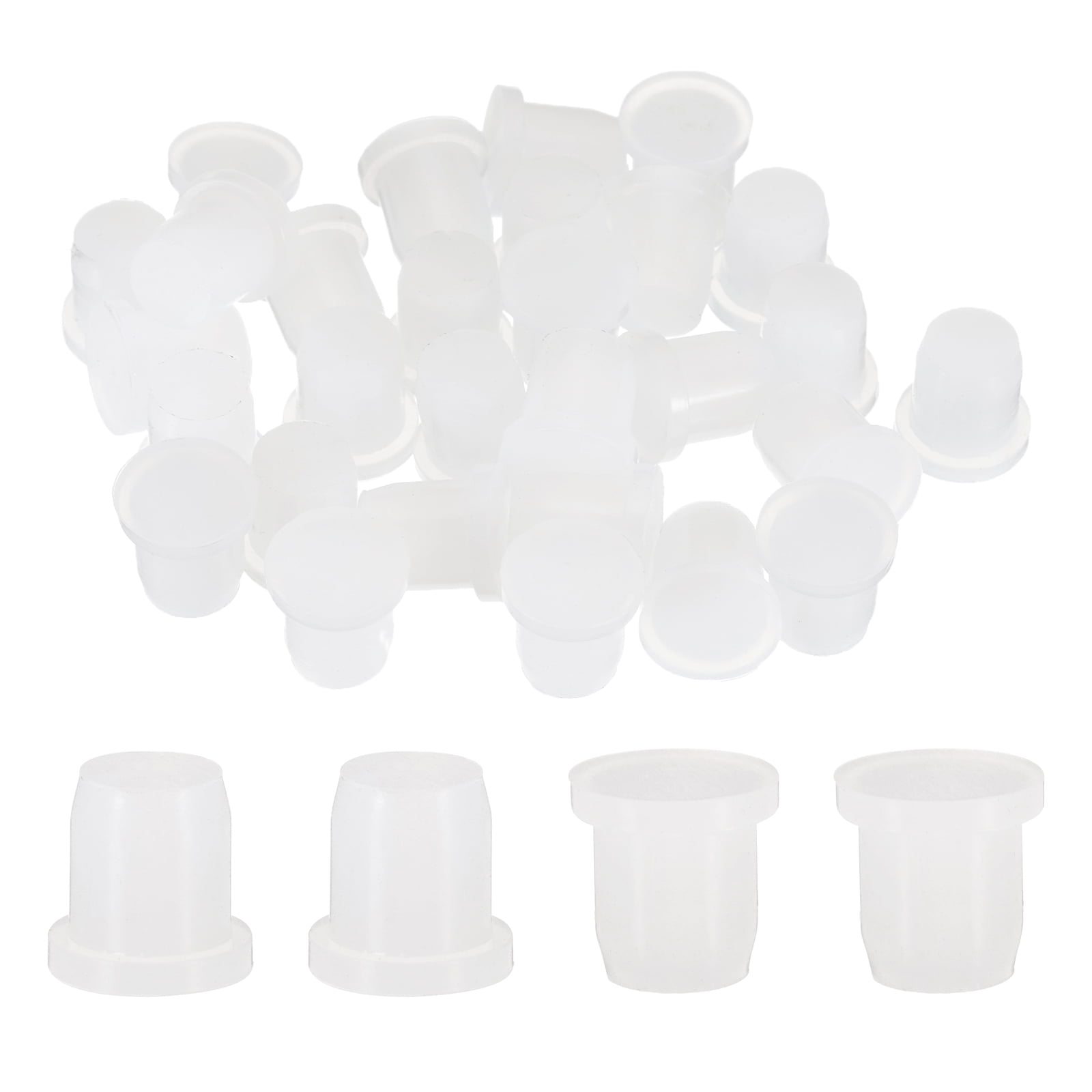 Uxcell 20pcs Hole Plugs Fit for 9mm(2/5") Hole, Round Snap Plug,White ...