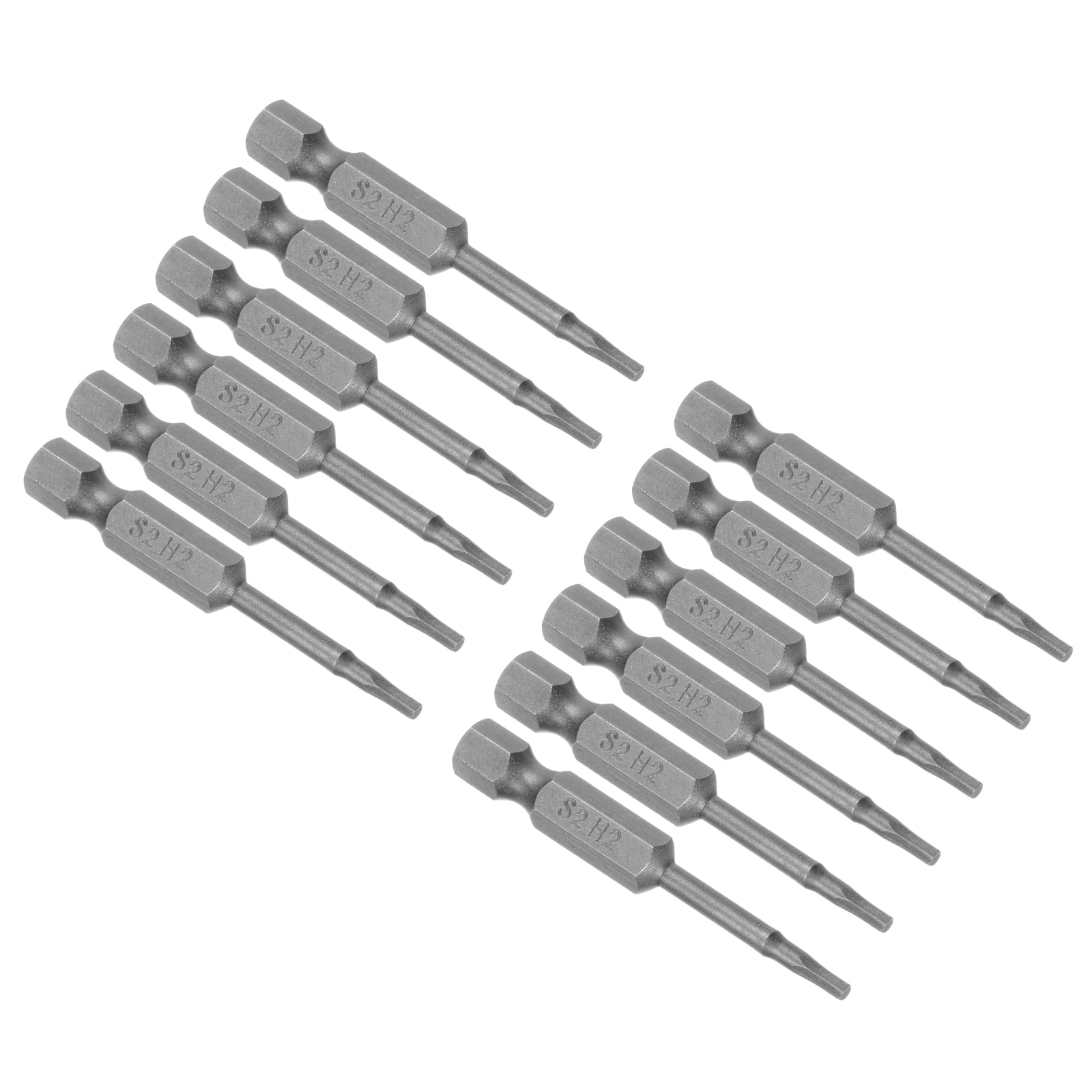 Uxcell 20pcs Magnetic Hexagon Screwdriver Bits H2 Hex Head Drill Bit with 1/4" 6.3mm Hex Shank ...