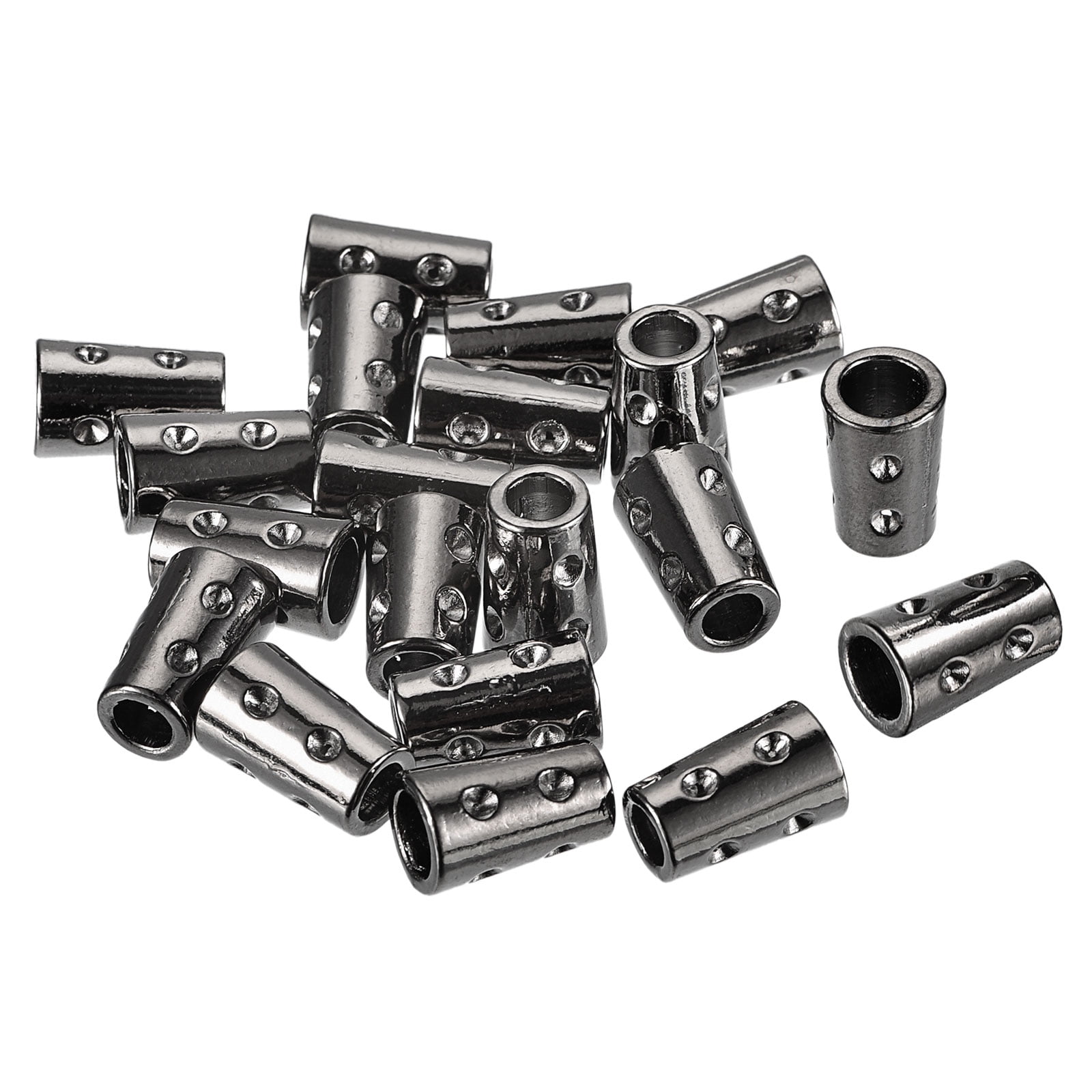 Uxcell 20pcs Metal Bell Stopper, Alloy Conical Metal Cord Rope Locks ...