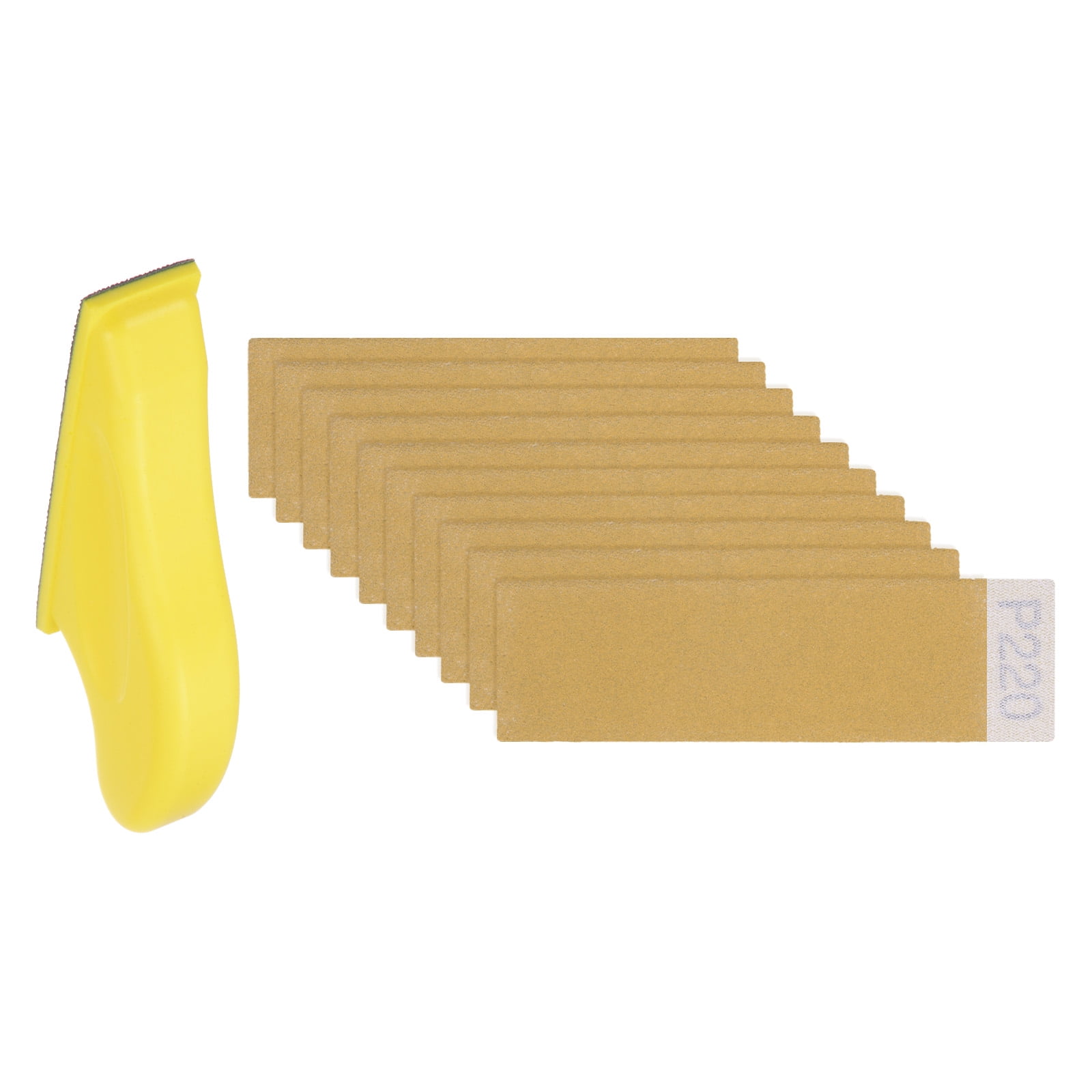 Uxcell 20pcs Micro Detail Sander Paper Kit 220 Grit Wet Dry Hook & Loop ...