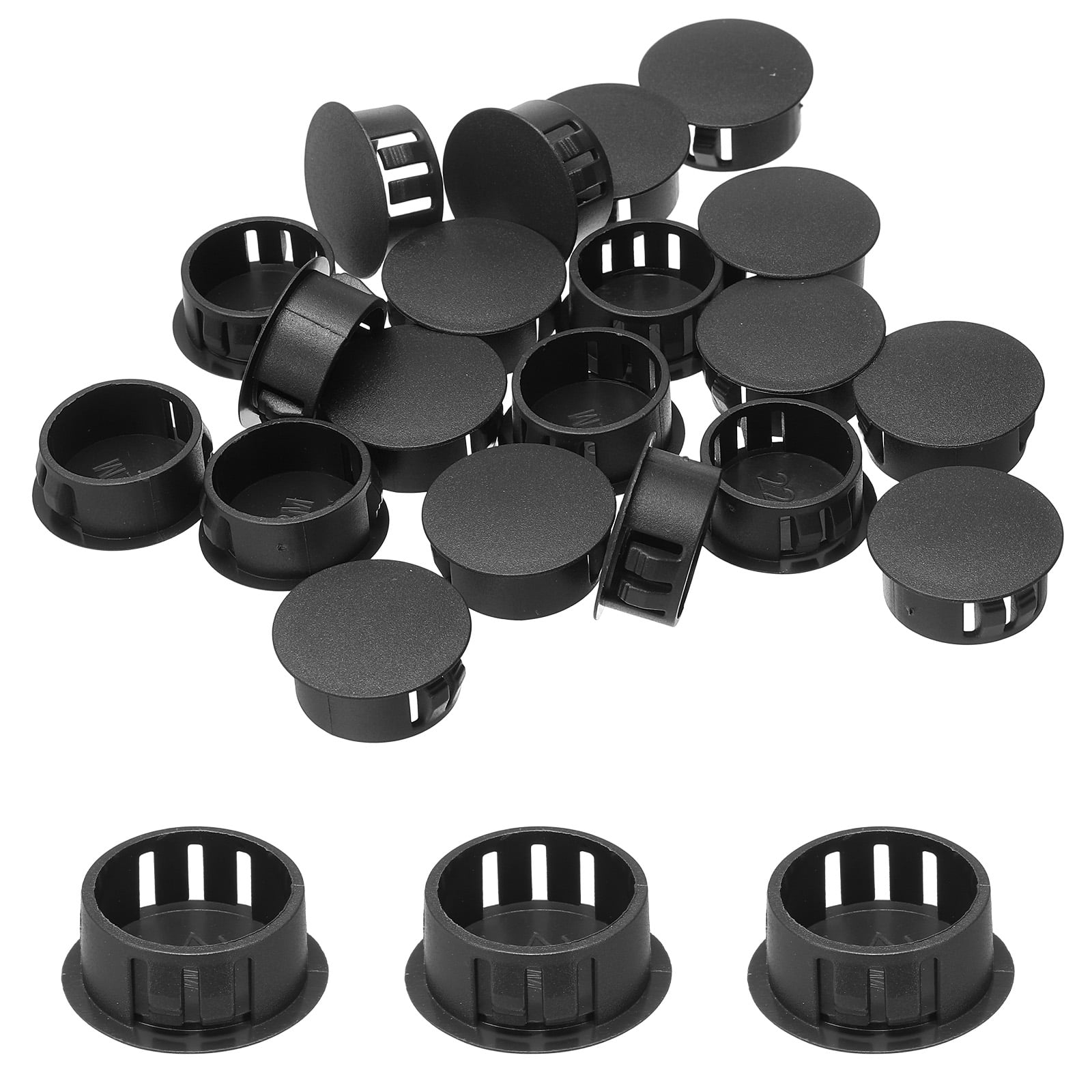 Uxcell 20pcs Nylon Hole Plugs,8/9"(22mm) Round Drill Screw Hole Plugs ...